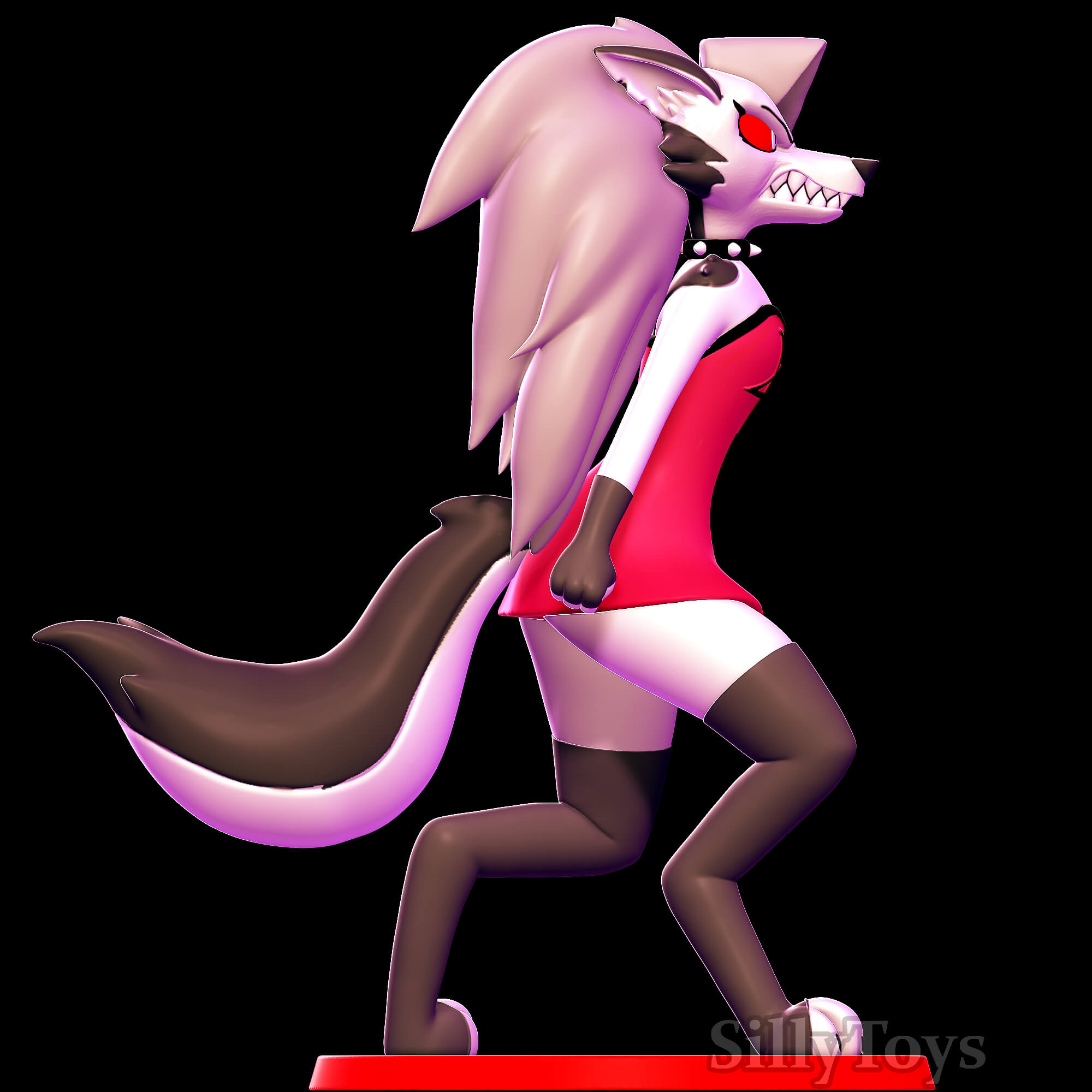 Loona Angry - Helluva Boss 3D Print Model by SillyToys