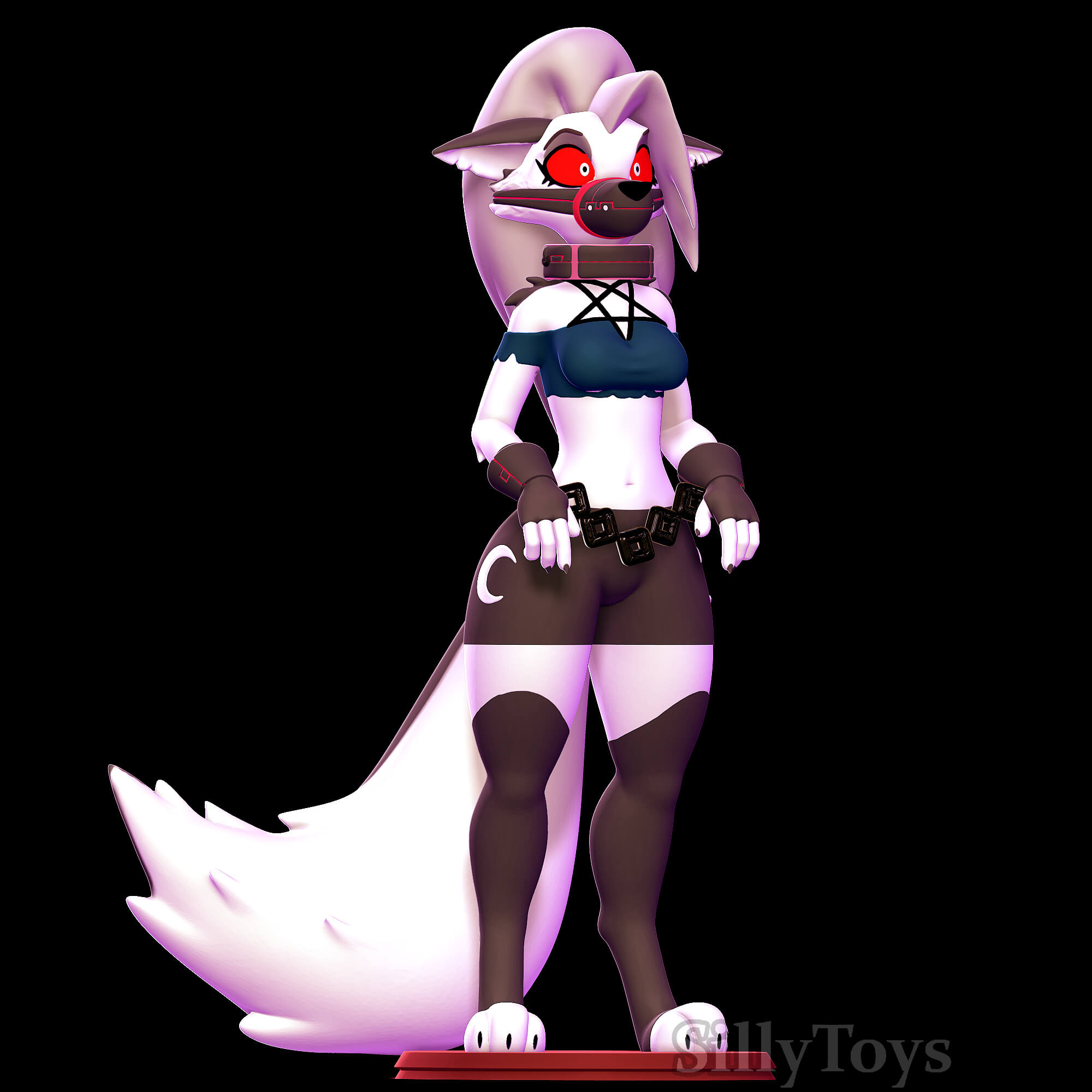 Loona Handcuffed - Helluva Boss 3D Model by SillyToys
