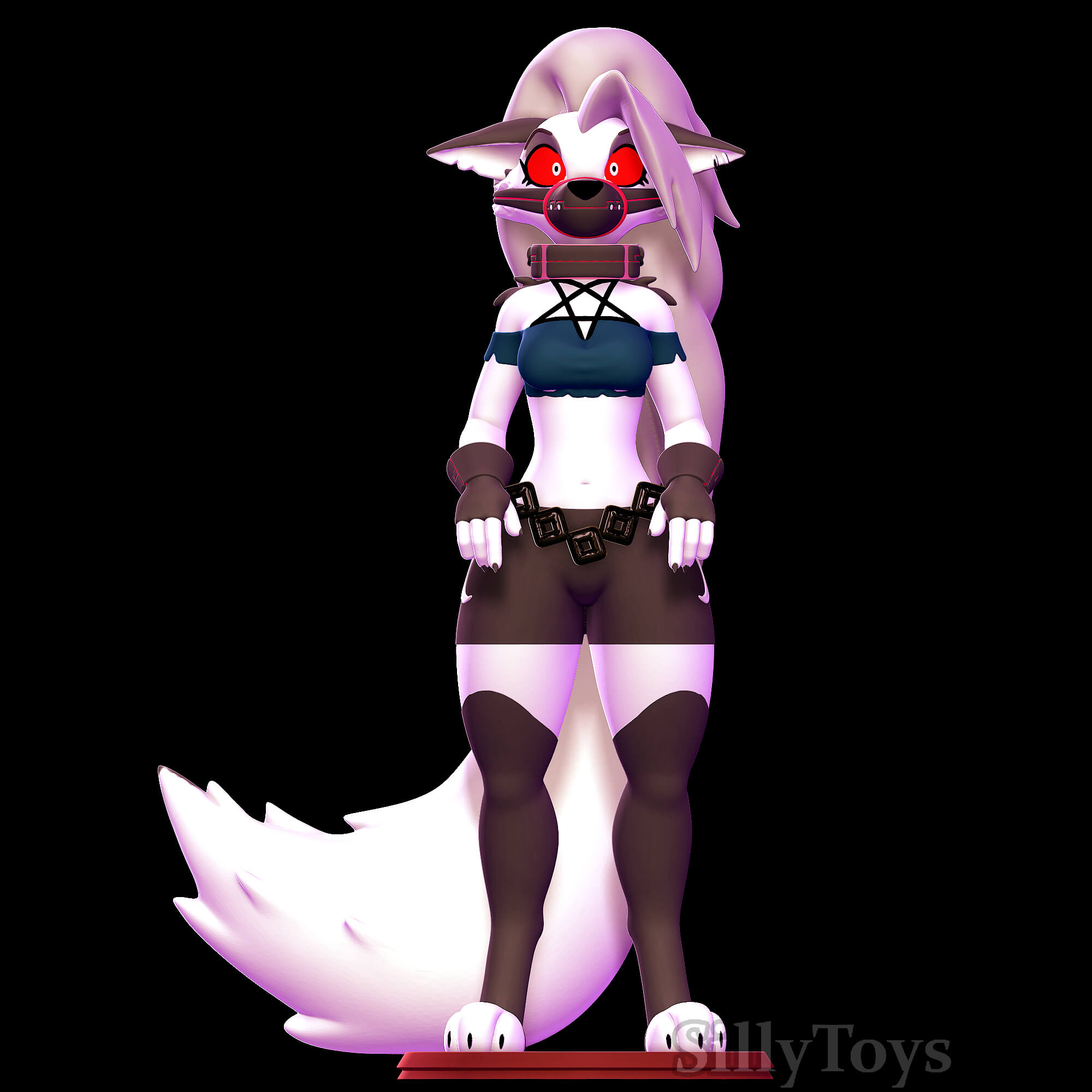 Loona Handcuffed - Helluva Boss 3D Model by SillyToys