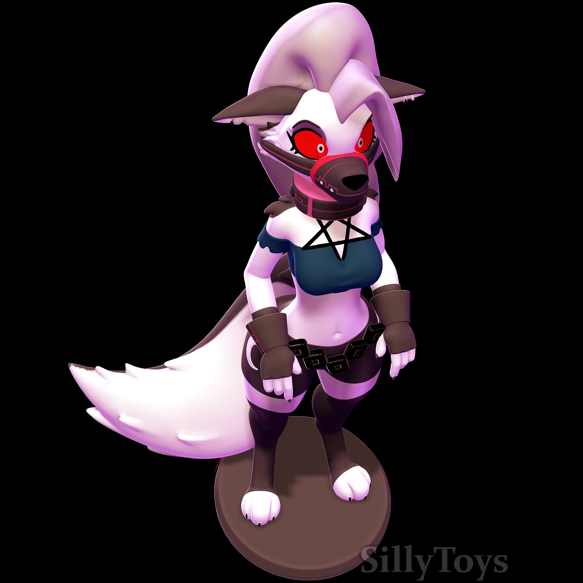 Loona Handcuffed - Helluva Boss 3D Model by SillyToys