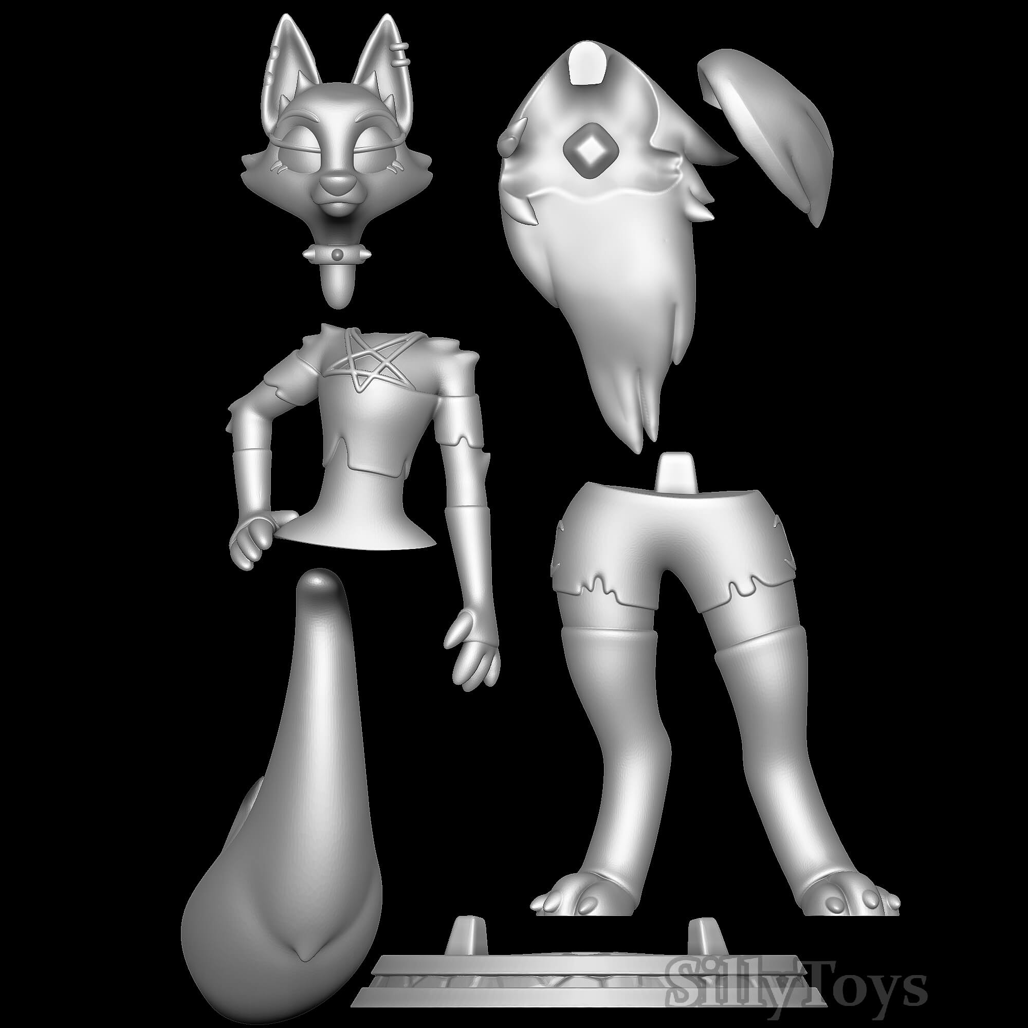Loona - Helluva Boss 3D Model by SillyToys