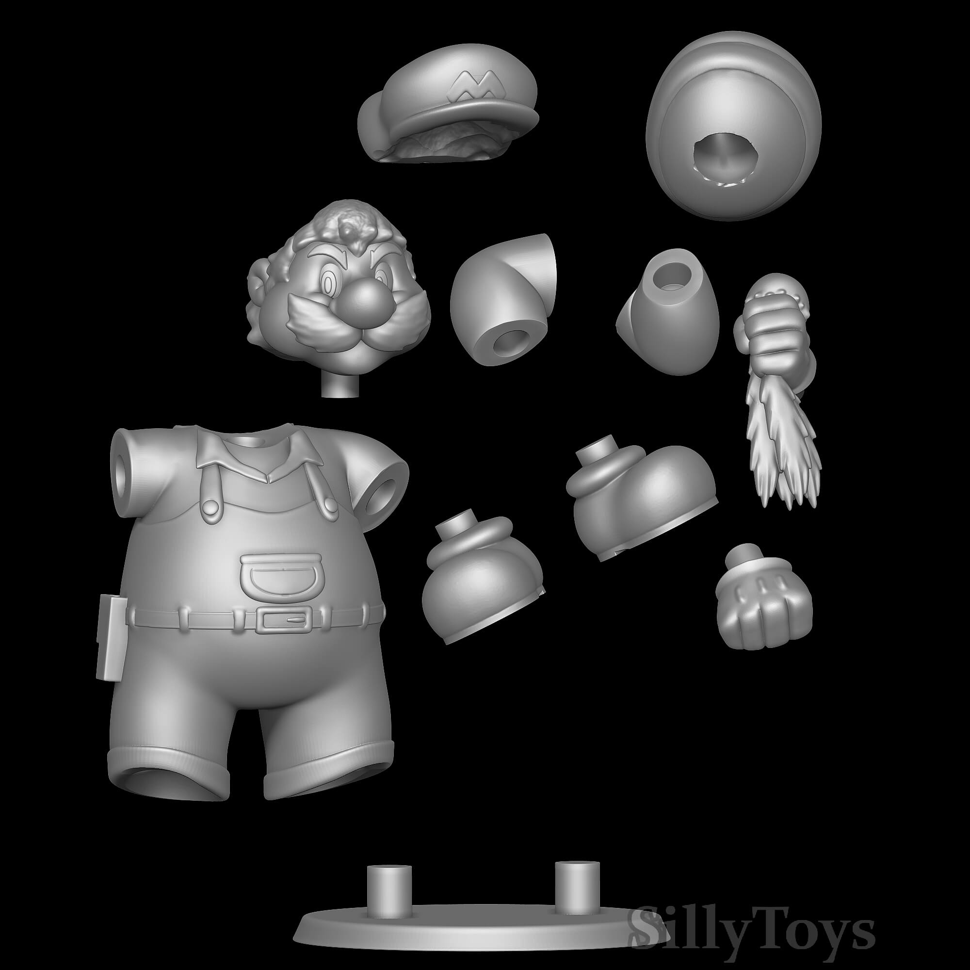 Mario - Super Mario 3D Model by SillyToys