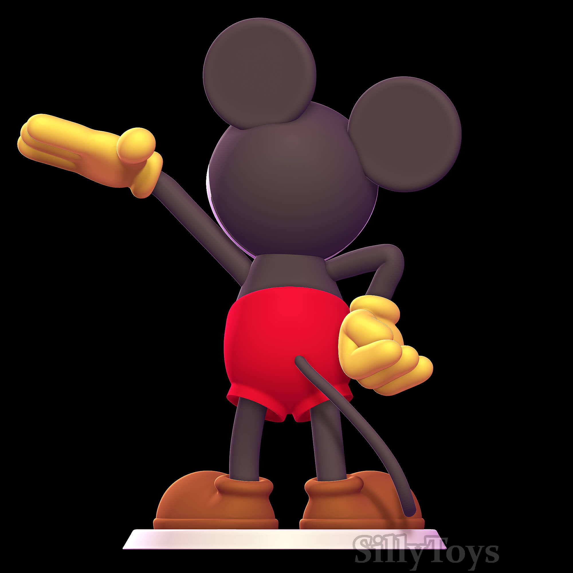 Mickey Mouse 1928 - 3D Model by SillyToys