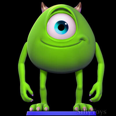 Mike Wazowski - Monsters, Inc 3D Model by SillyToys