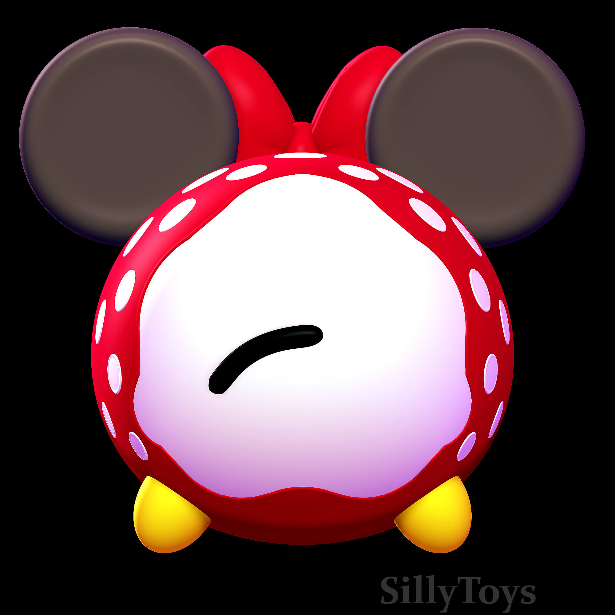 Minnie Mouse Tsum Tsum - Free 3D Model by SillyToys