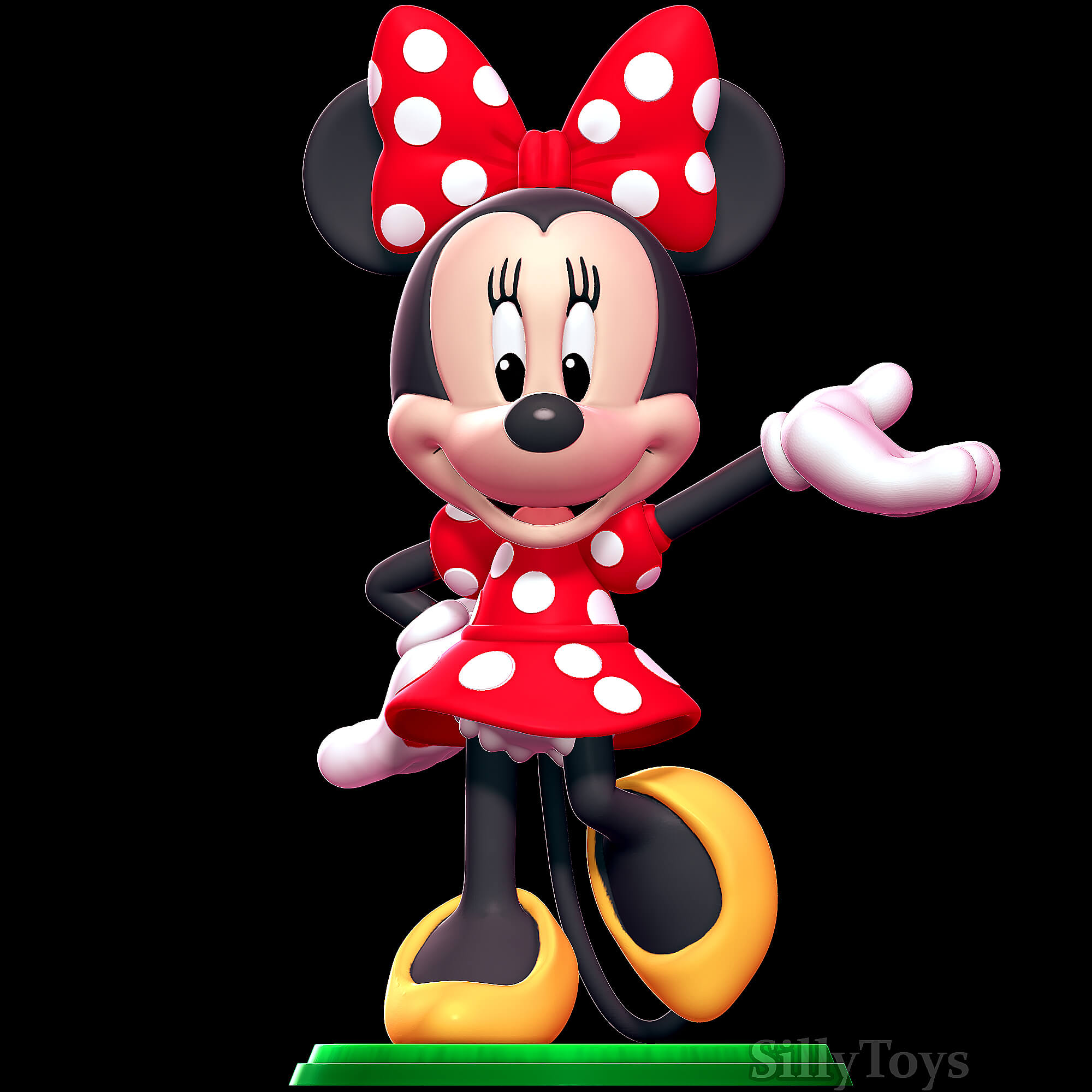 Minnie Mouse - 3D Model by SillyToys