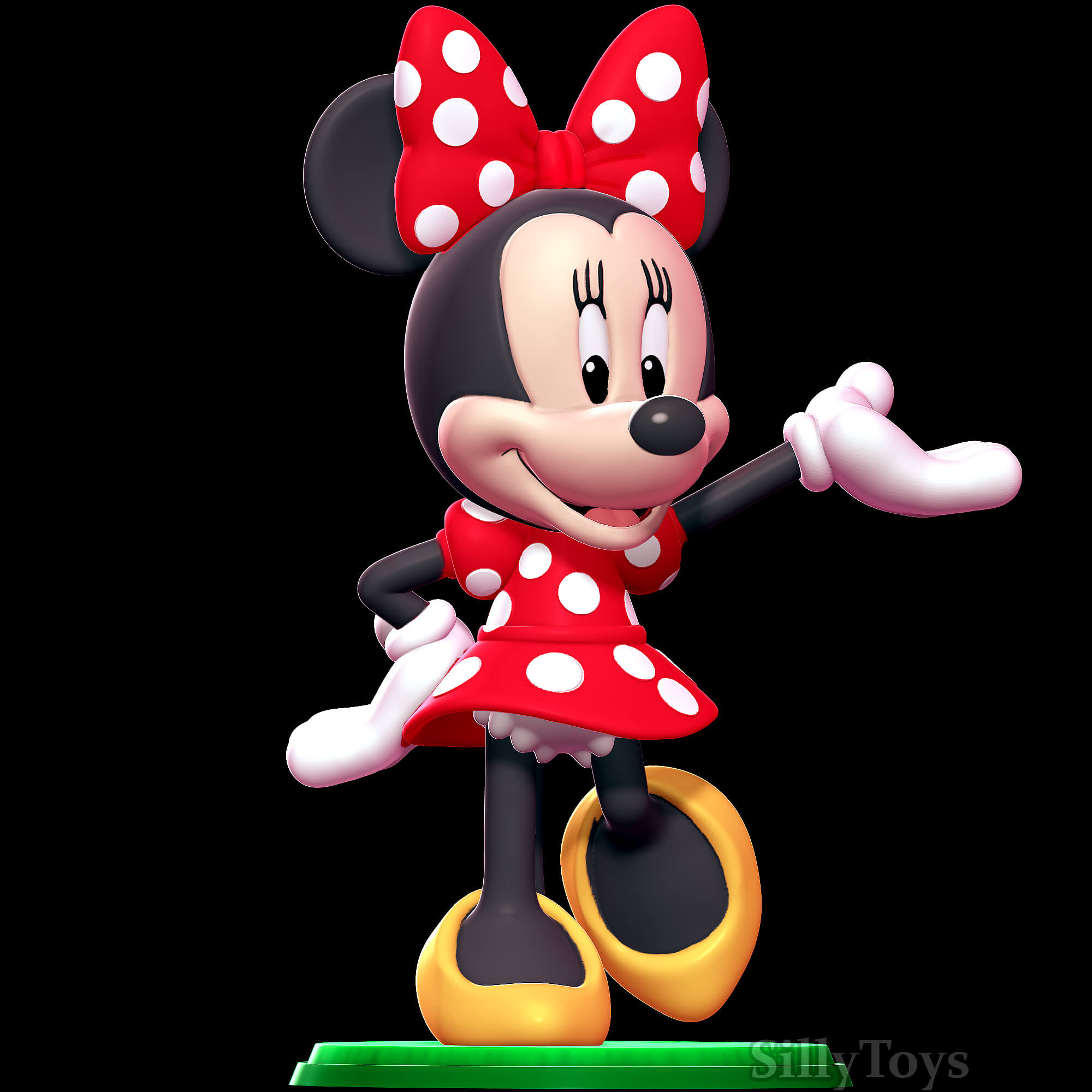 Minnie Mouse - 3D Model by SillyToys