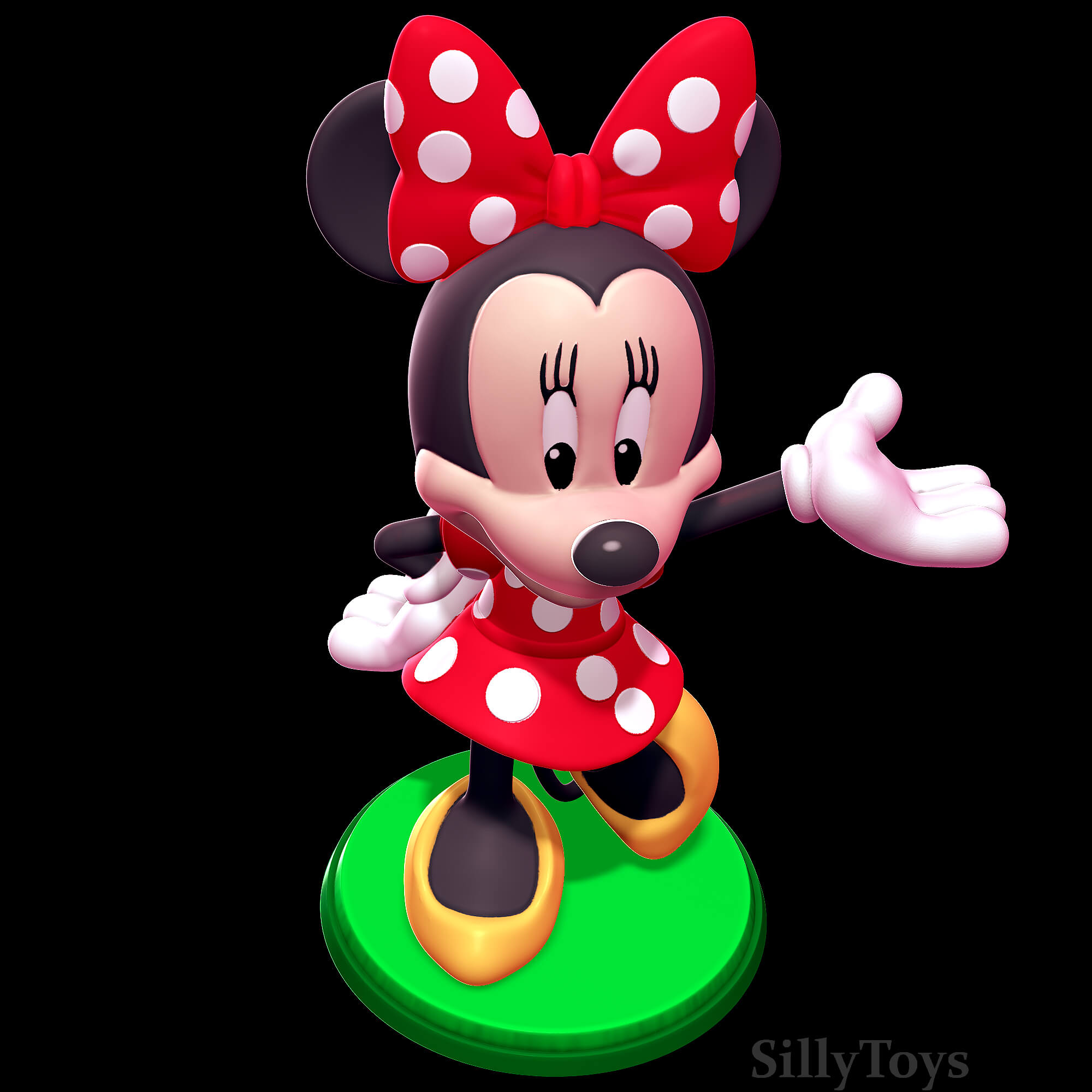 Minnie Mouse - 3D Model by SillyToys