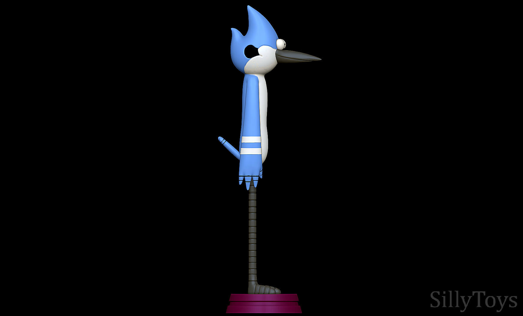 Mordecai - Regular Show 3D Model by SillyToys