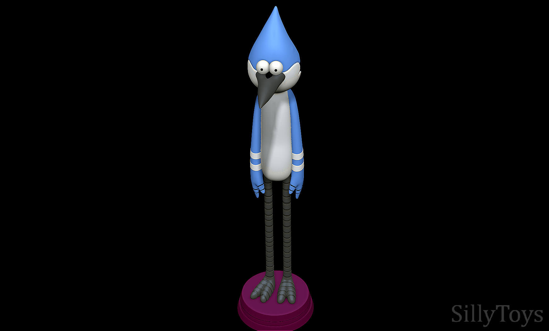 Mordecai - Regular Show 3D Model by SillyToys