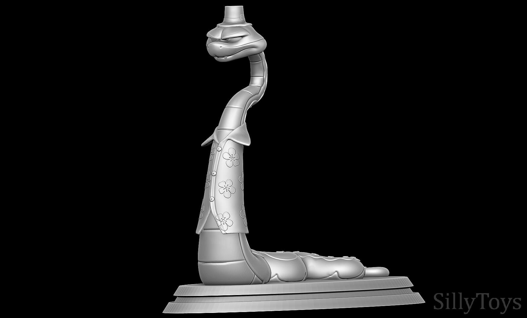 Mr. Hubert Snake - The Bad Guys 3D Model by SillyToys