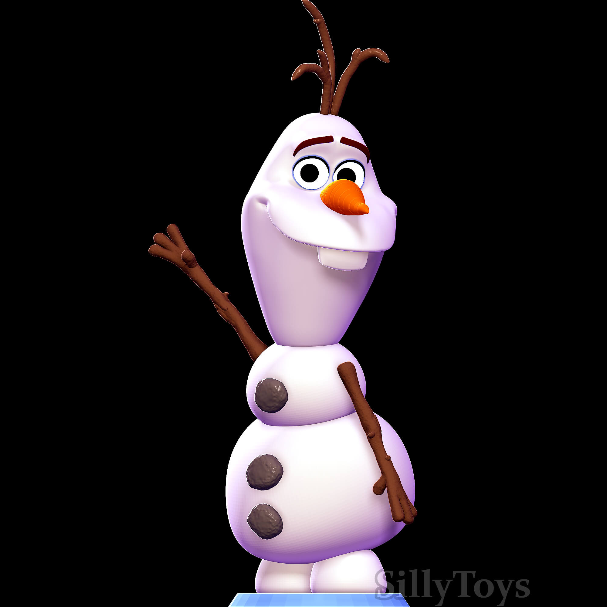 Olaf - Frozen 3D Model by SillyToys
