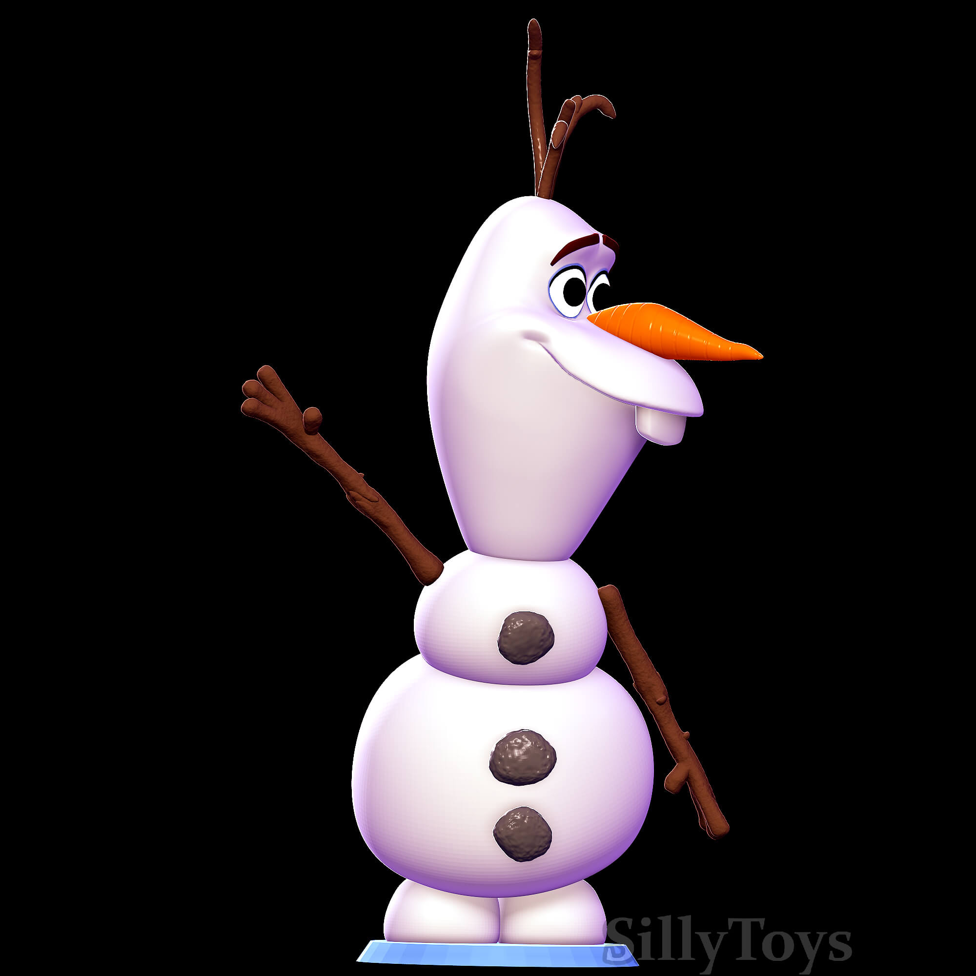 Olaf - Frozen 3D Model by SillyToys