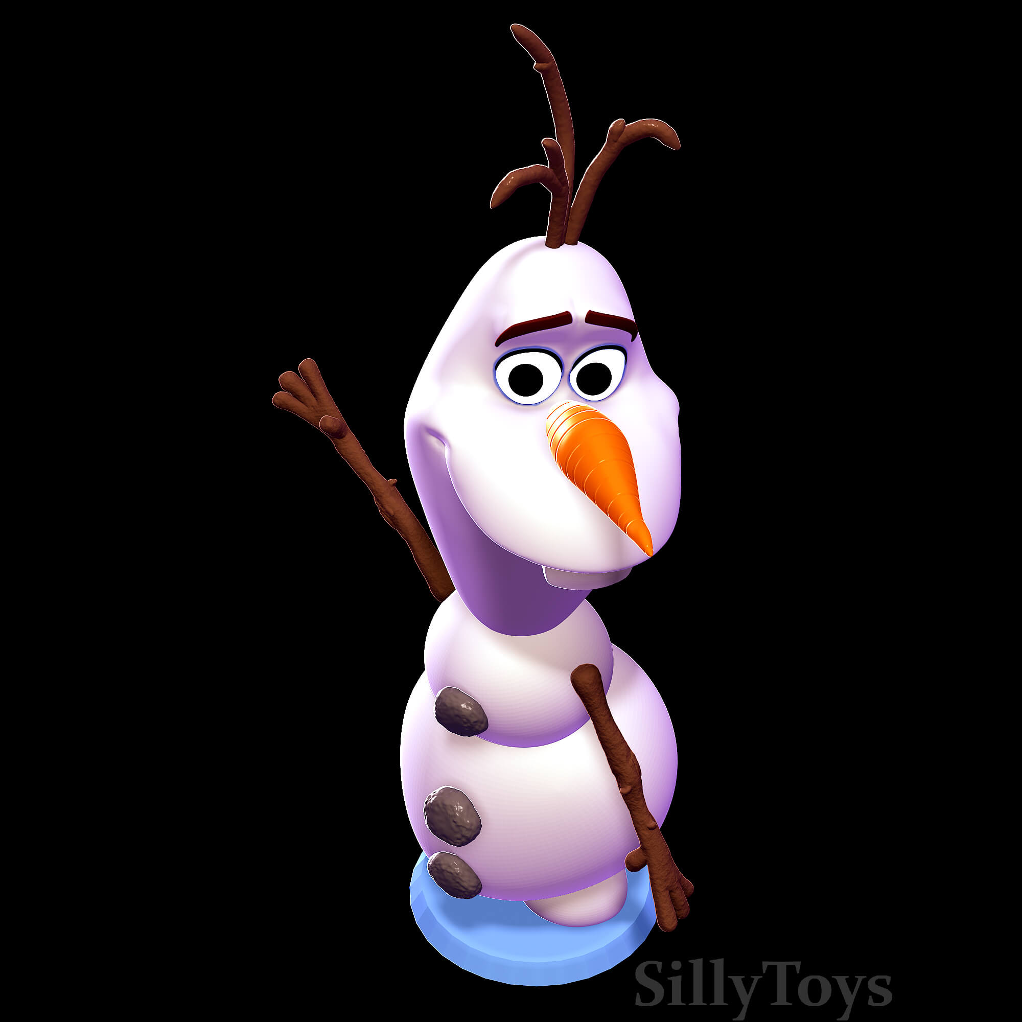 Olaf - Frozen 3D Model by SillyToys