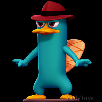 Perry the Platypus - Phineas and Ferb 3D Model by SillyToys