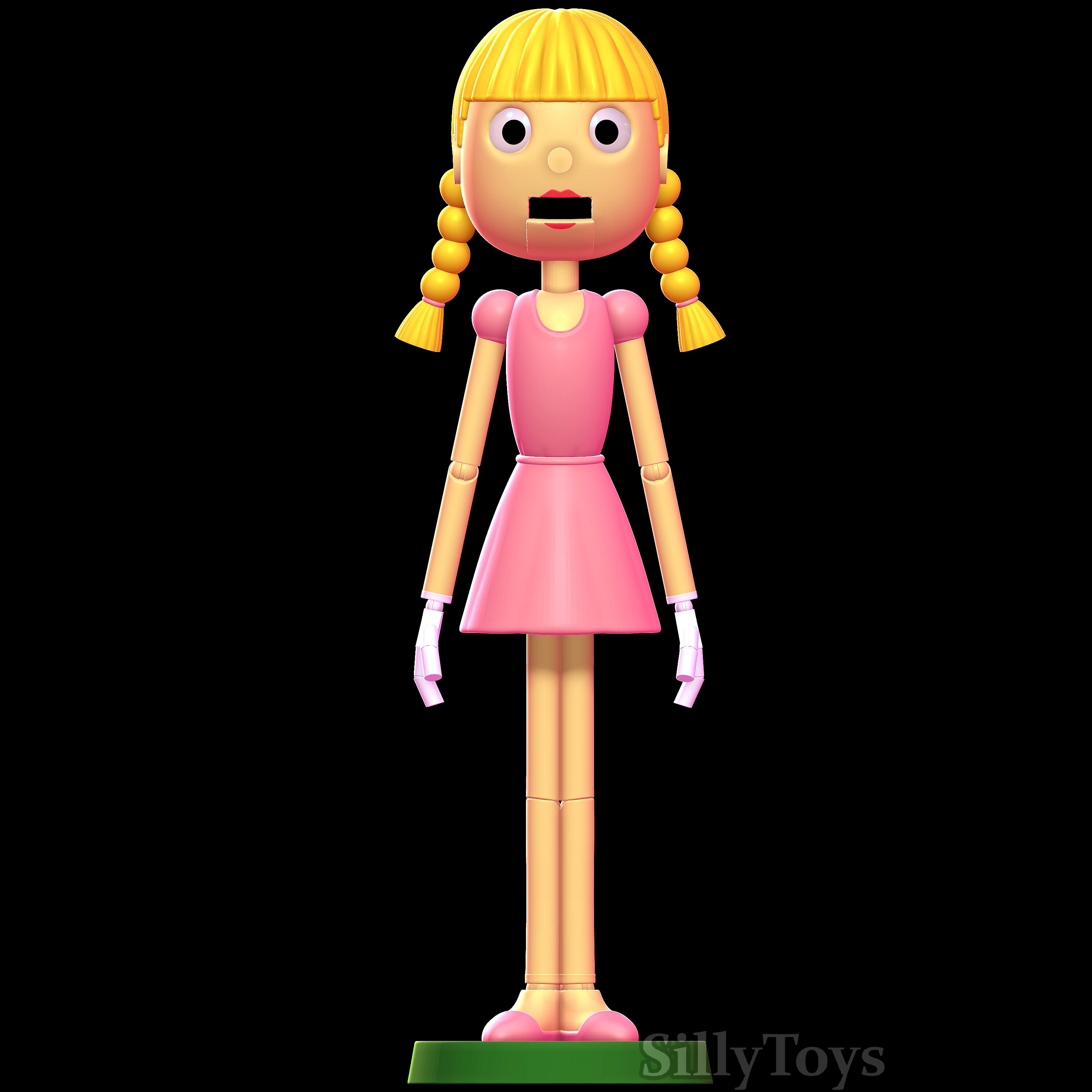 Pinocchio Girl - Shrek 3D Model by SillyToys