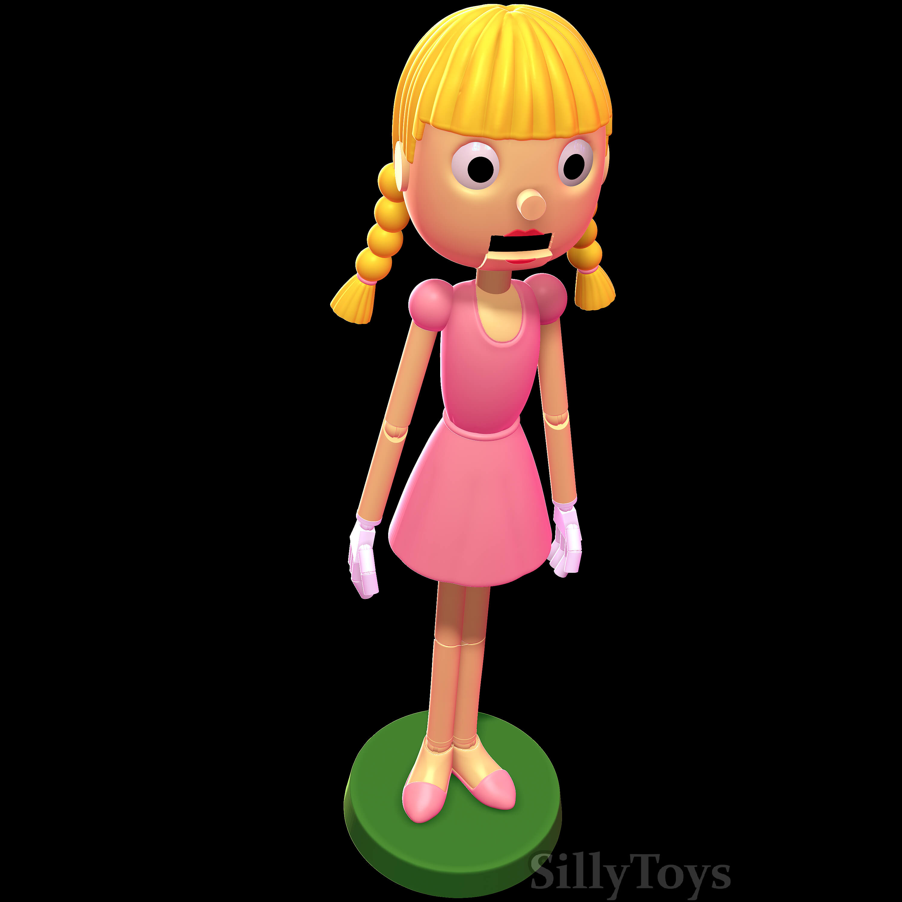 Pinocchio Girl - Shrek 3D Model by SillyToys