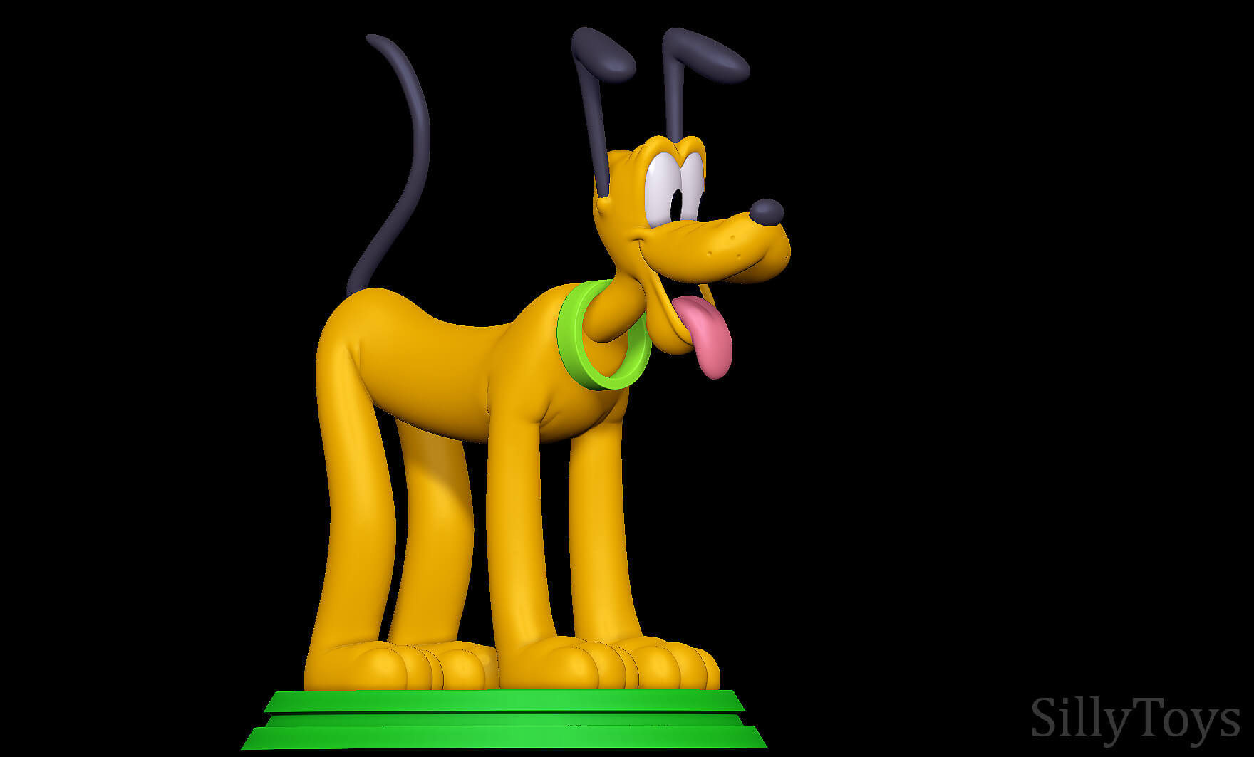 Pluto - 3D Model by SillyToys