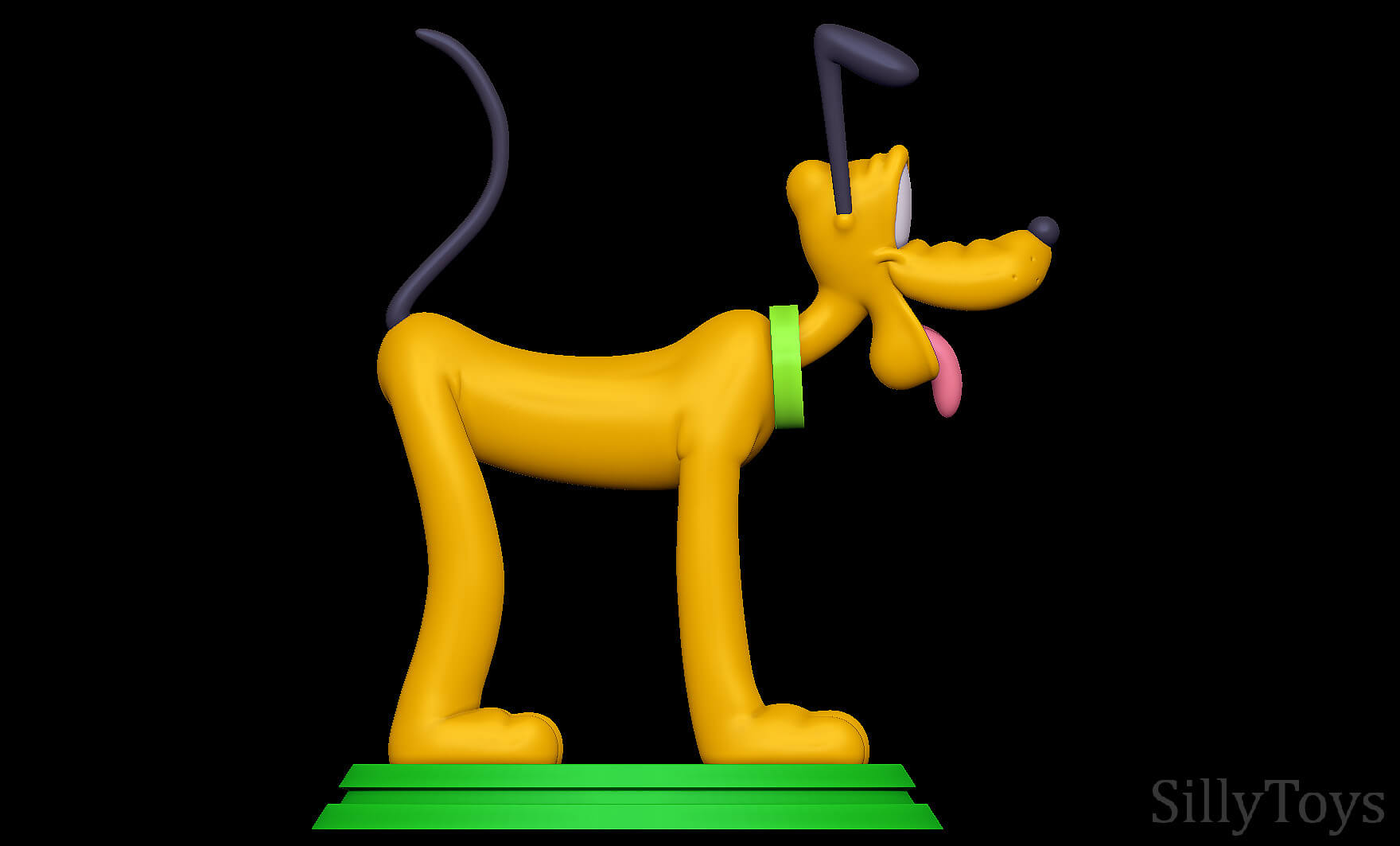 Pluto - 3D Model by SillyToys