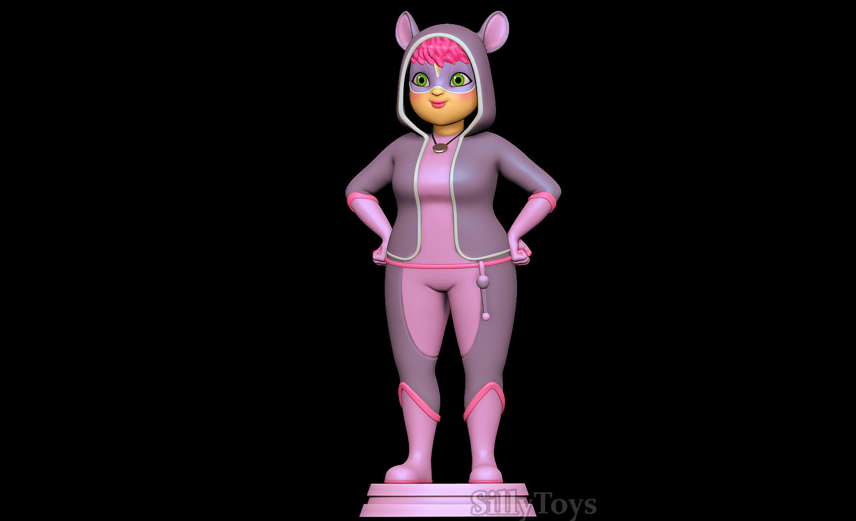 Polymouse - Miraculous Ladybug 3D Model by SillyToys