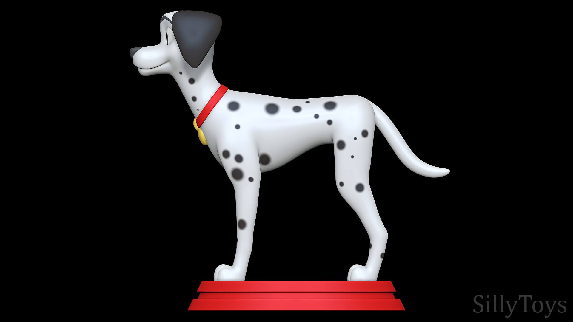 Pongo - 101 Dalmatians 3D Model by SillyToys