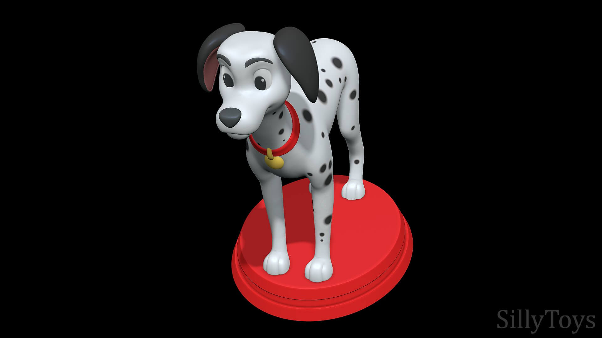 Pongo - 101 Dalmatians 3D Model by SillyToys