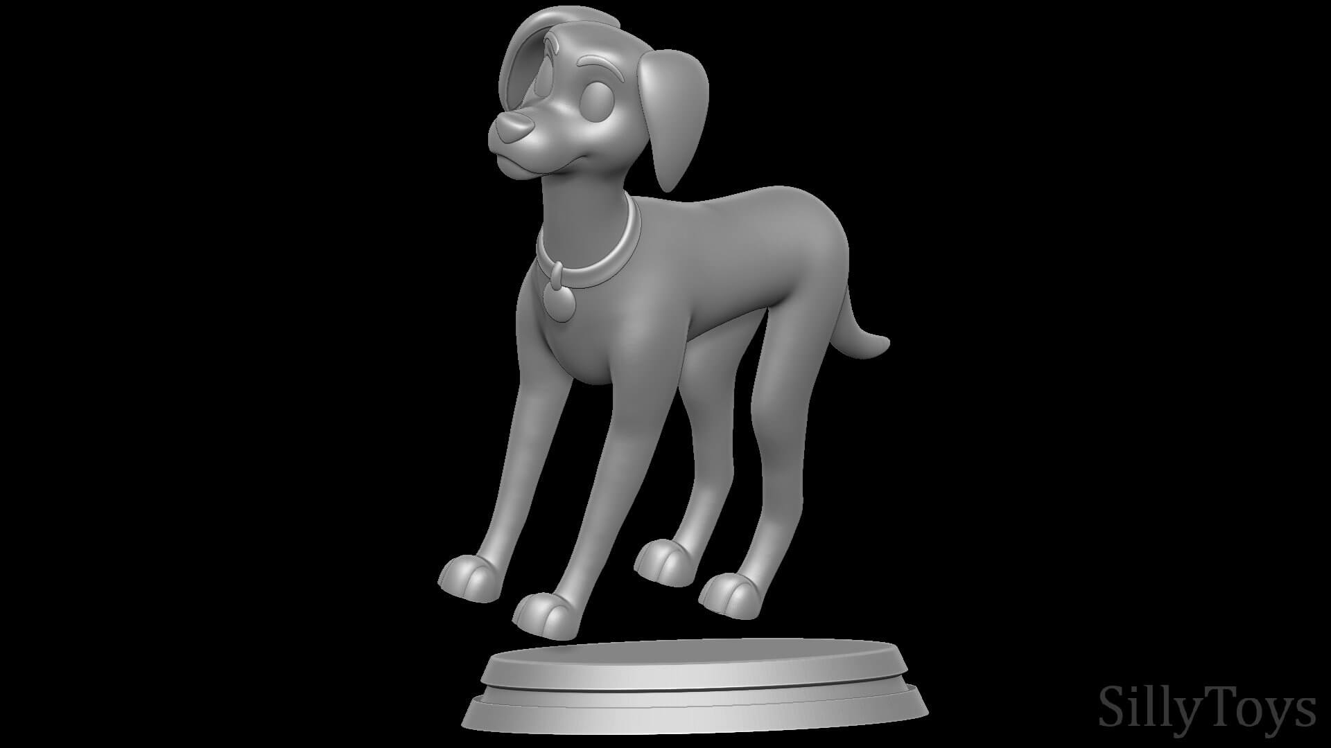 Pongo - 101 Dalmatians 3D Model by SillyToys