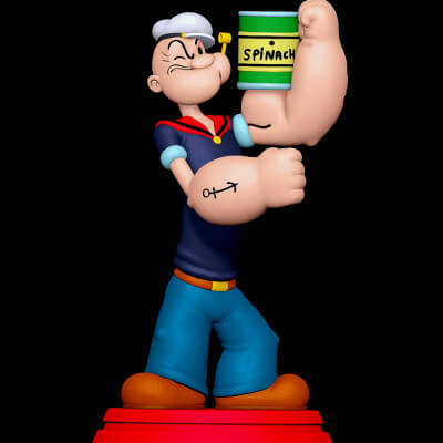 Popeye - 3D Model by SillyToys