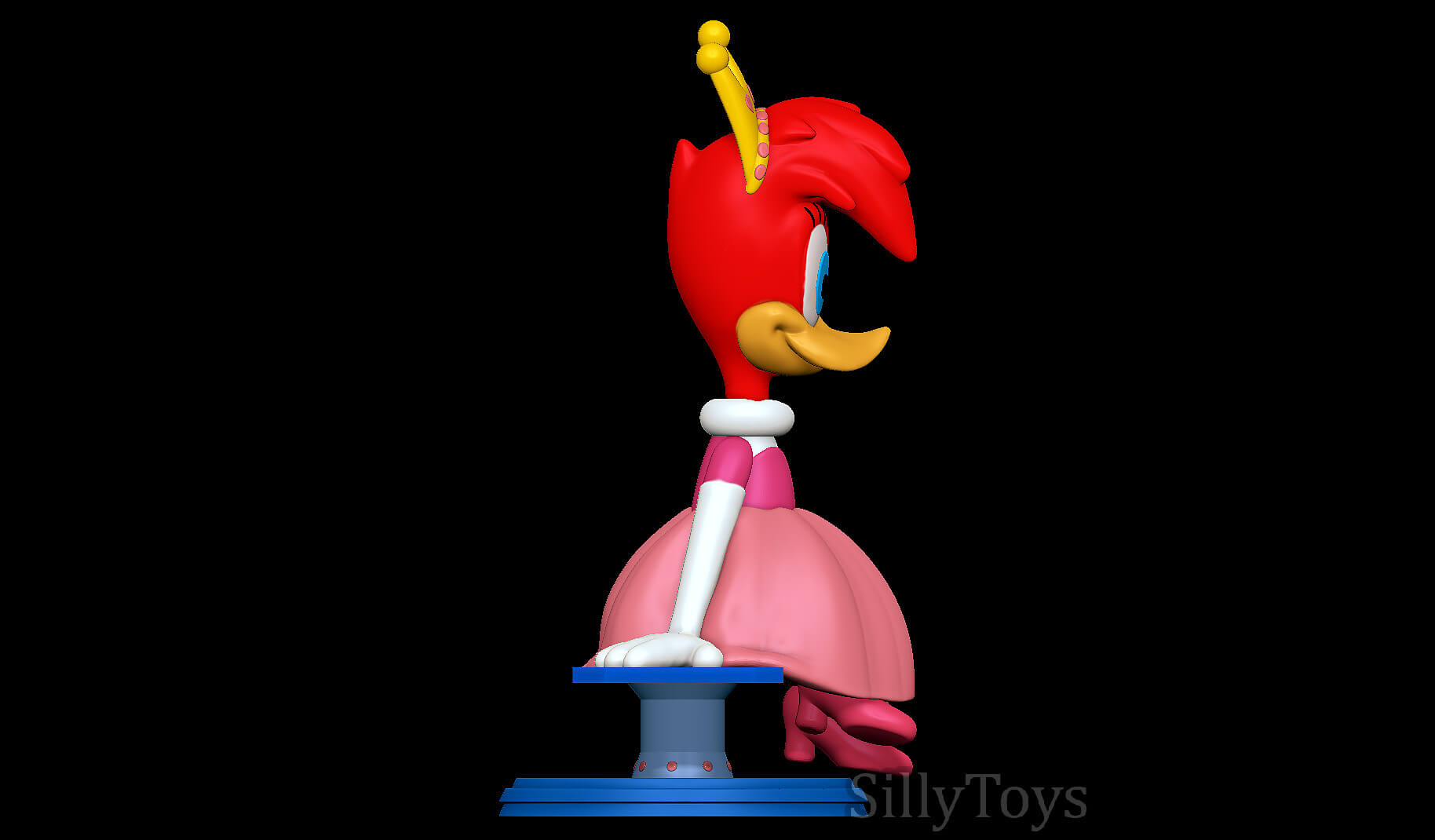 Princess Winnie Woodpecker - 3D Model by SillyToys