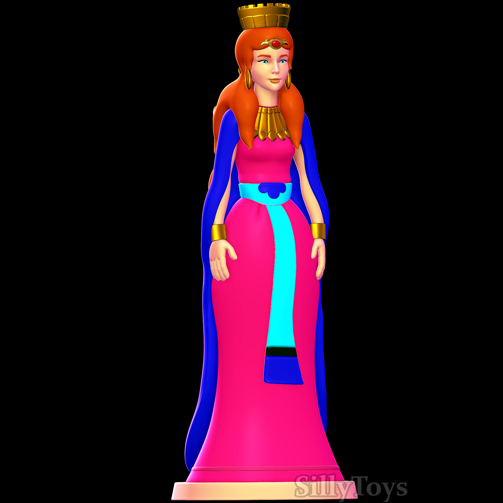 Queen - cartoon 3D Model by SillyToys