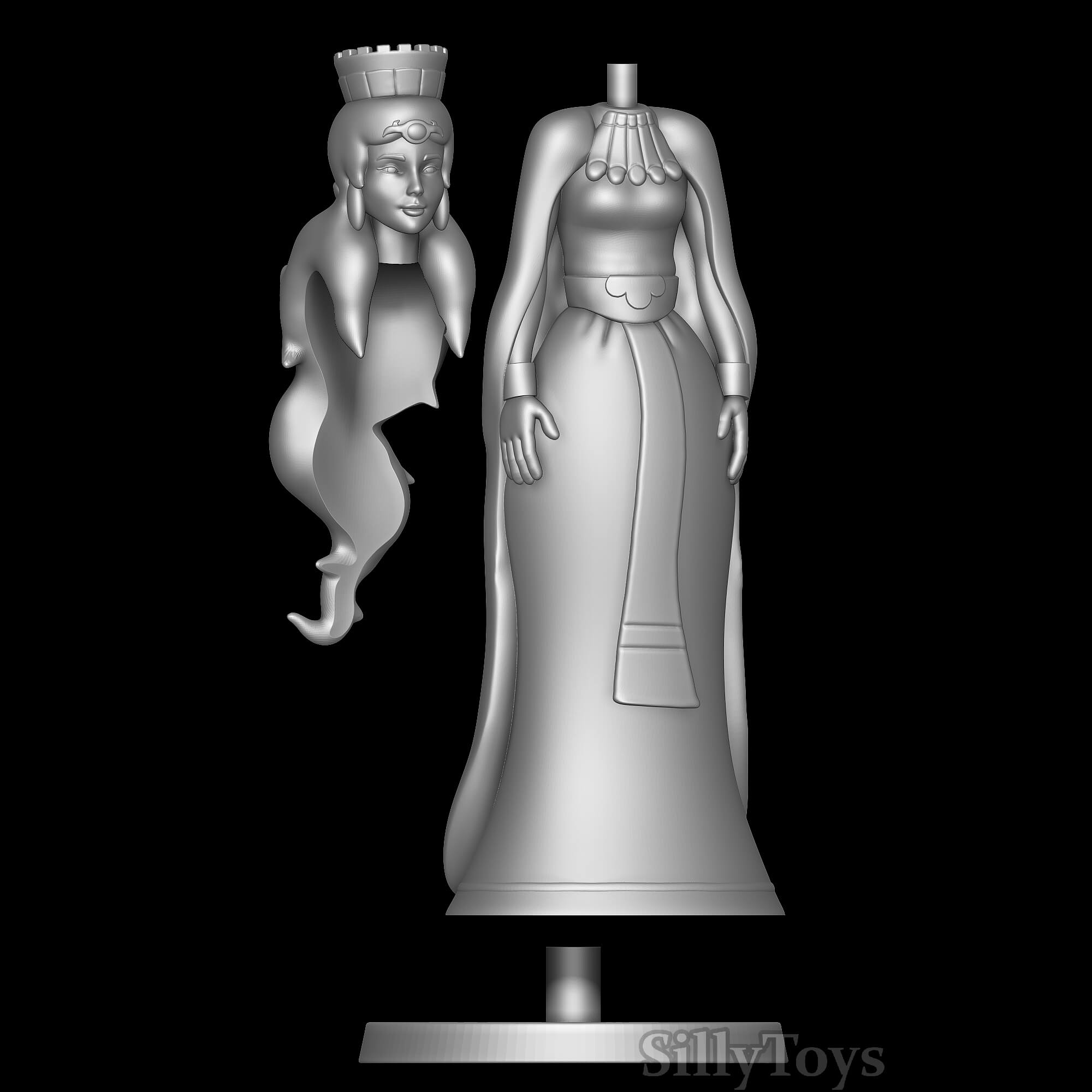Queen - cartoon 3D Model by SillyToys