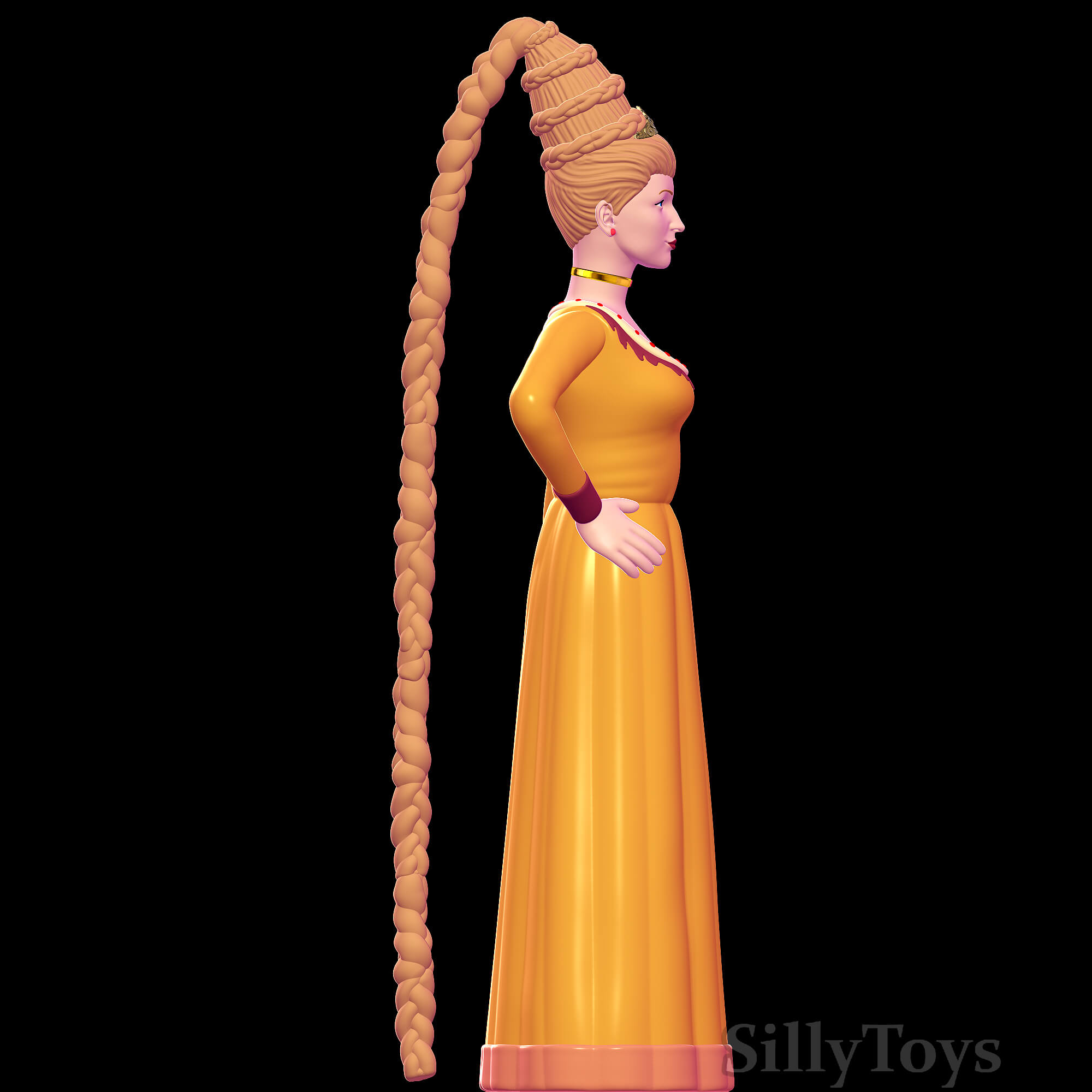 Rapunzel with Shrek - 3D Model by SillyToys