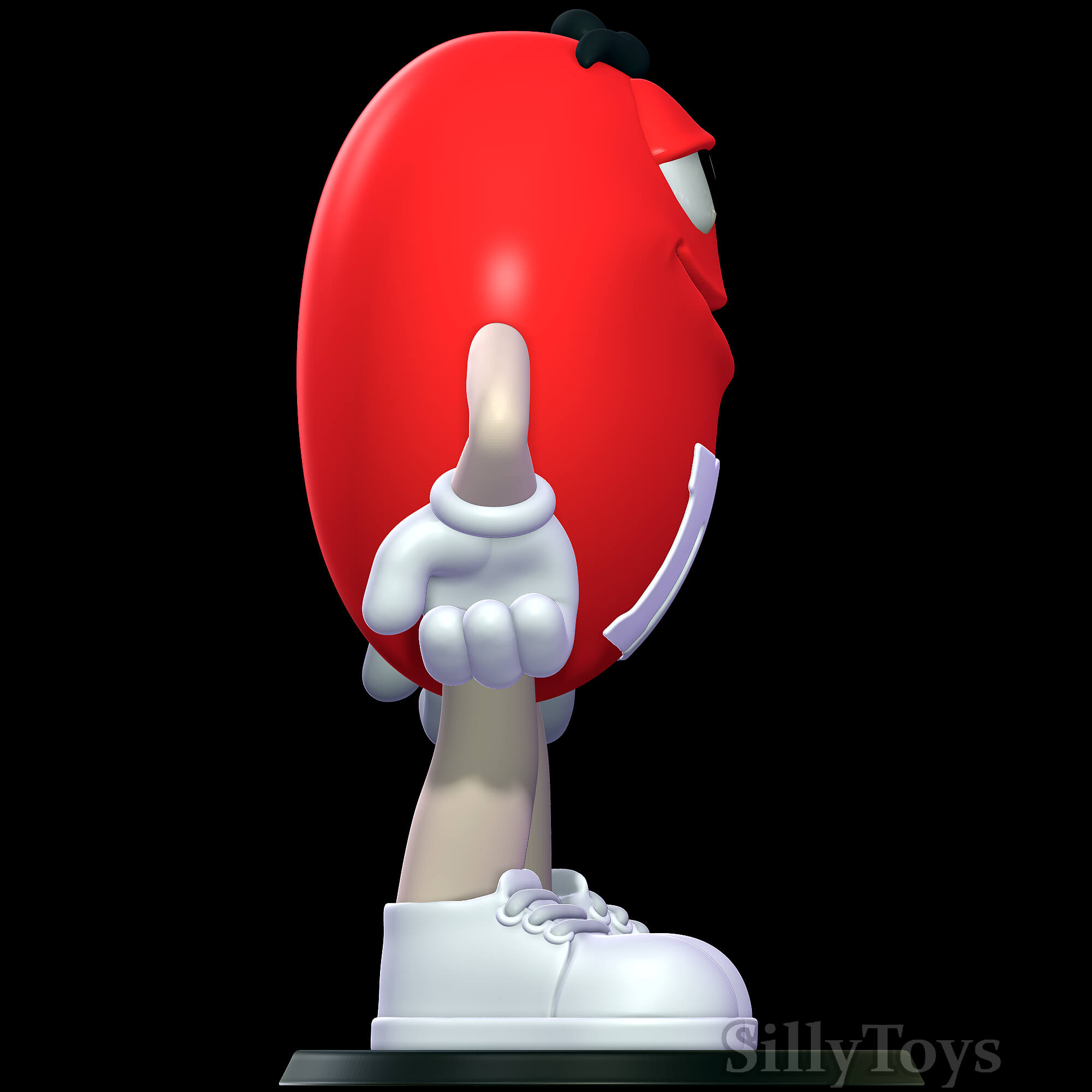 Red - MandMs 3D Model by SillyToys