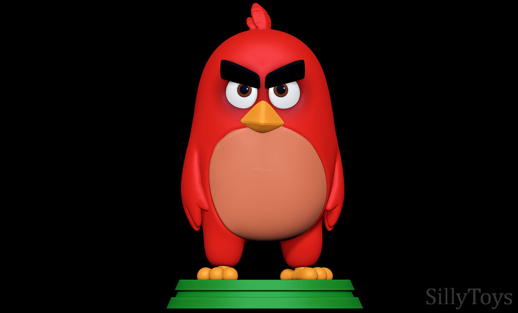 Red - The Angry Birds Movie 3D Model by SillyToys