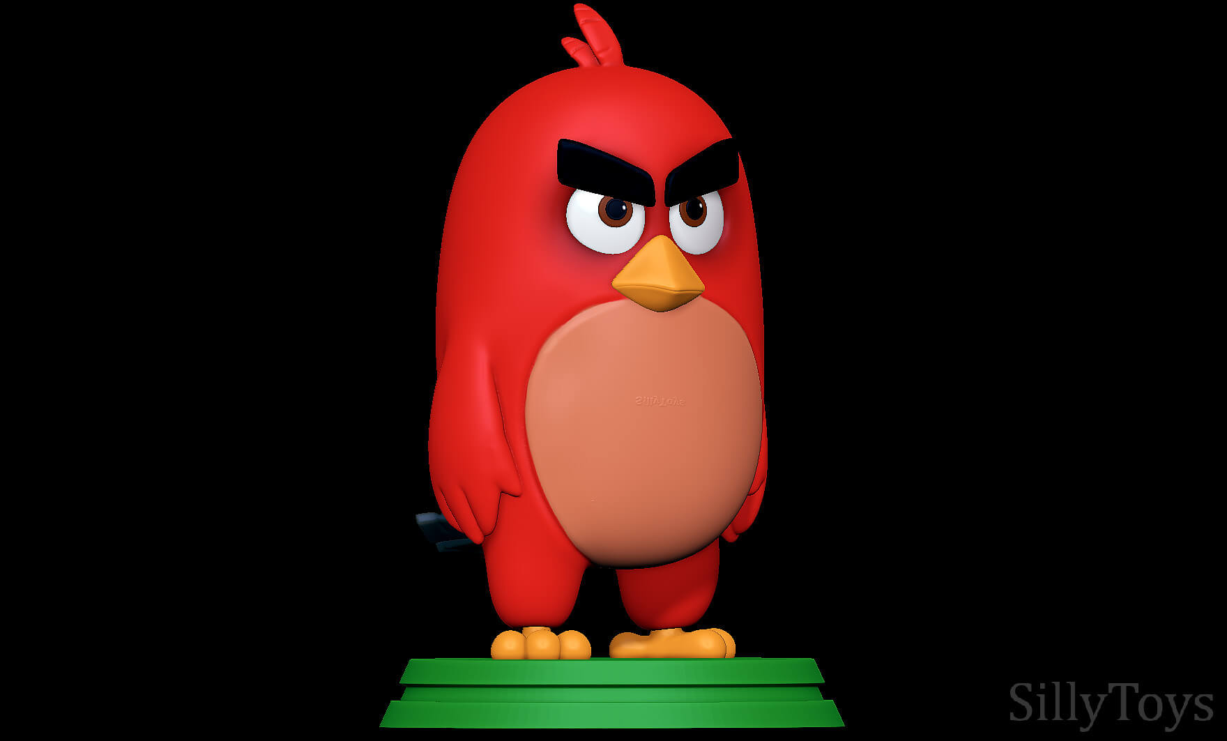 Red - The Angry Birds Movie 3D Model by SillyToys
