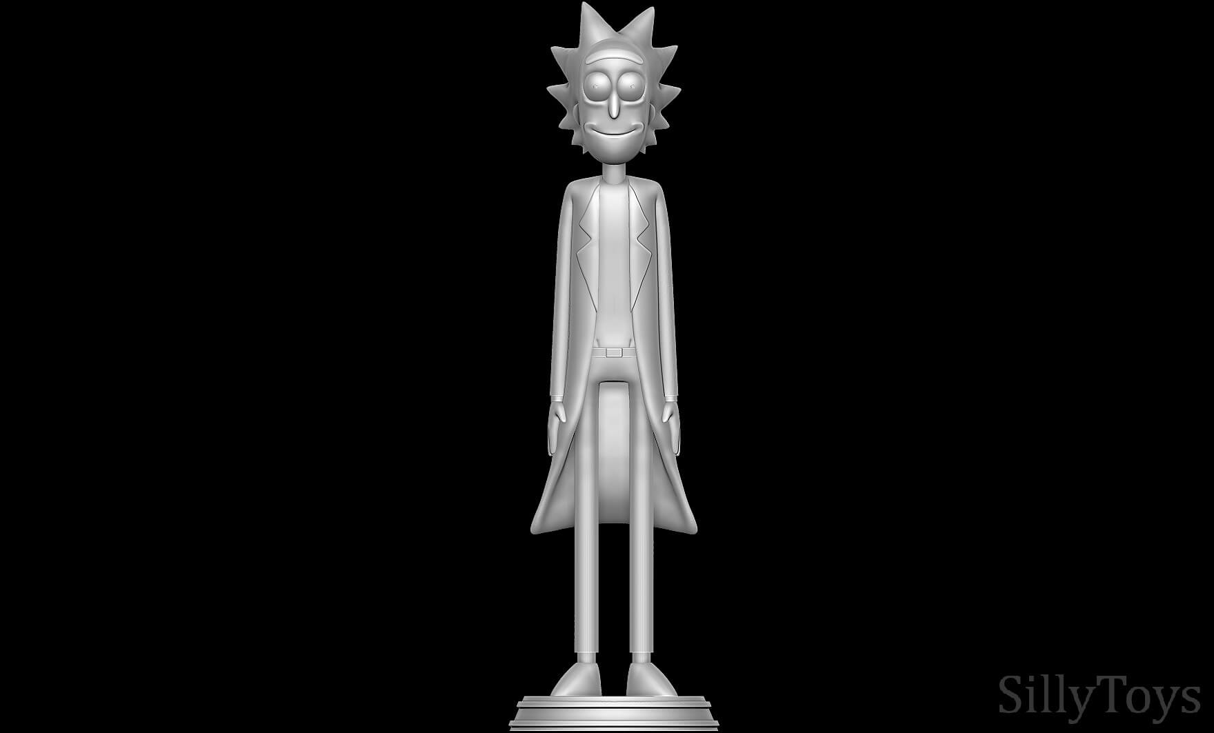 Rick Sanchez - Rick and Morty 3D Model by SillyToys