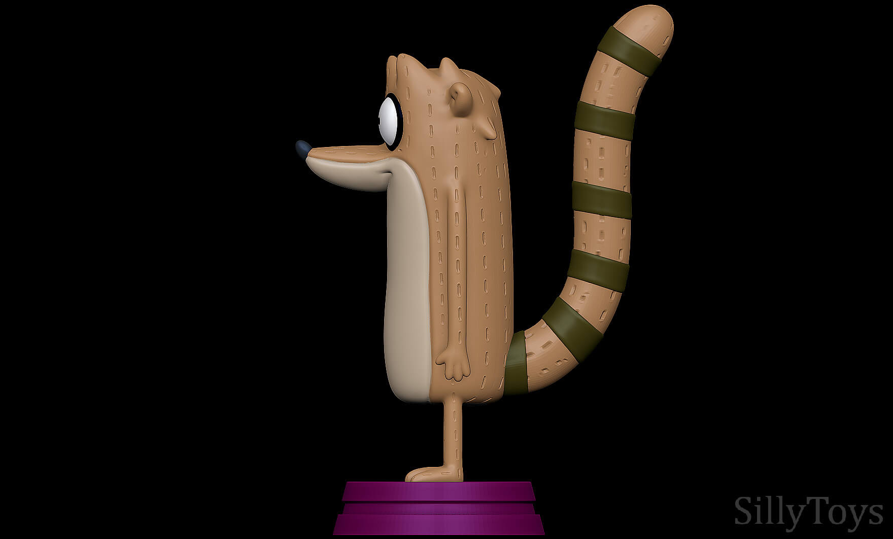 Rigby - Regular Show 3D Model by SillyToys