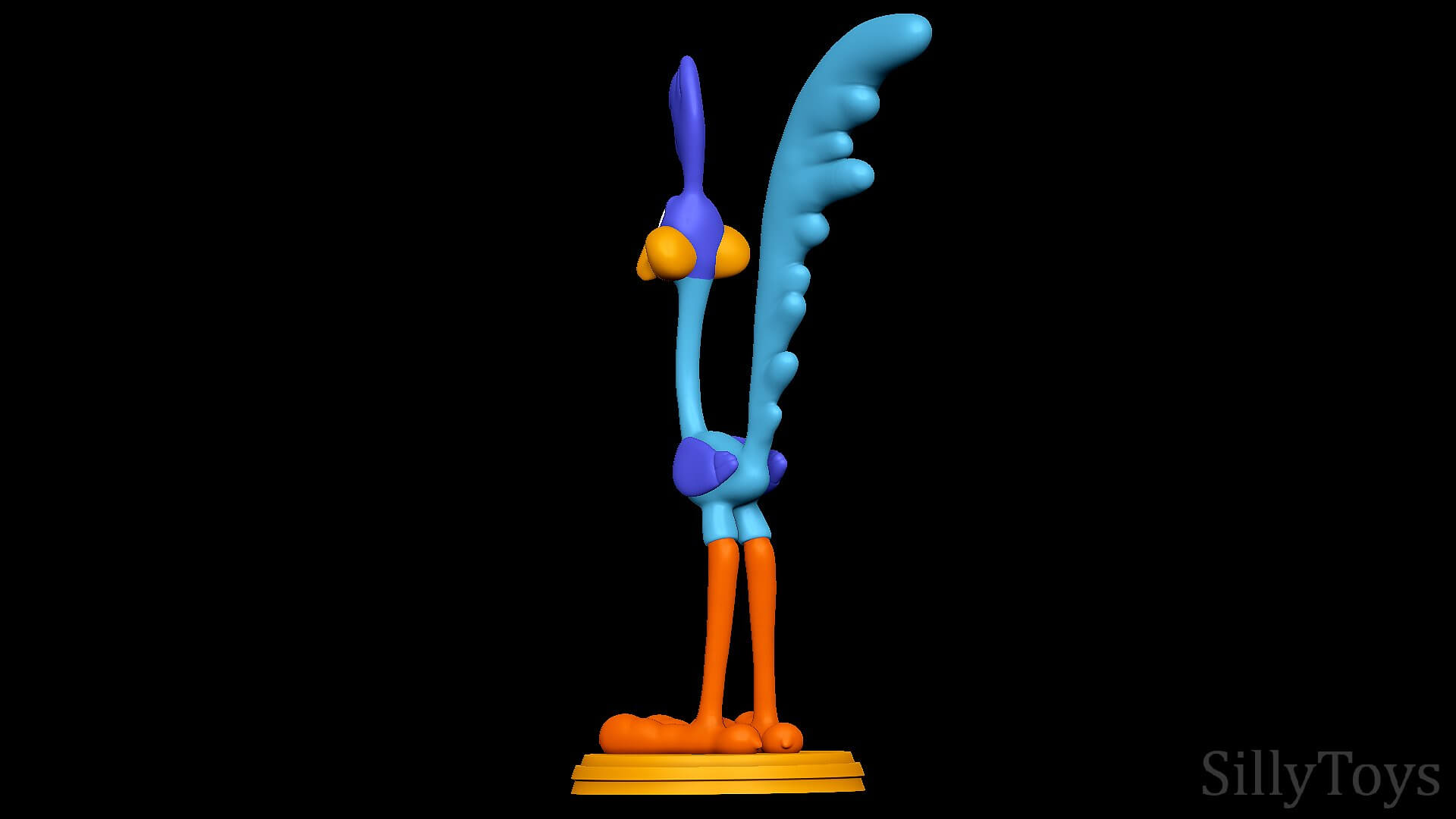 Road Runner - Looney Tunes 3D Model by SillyToys