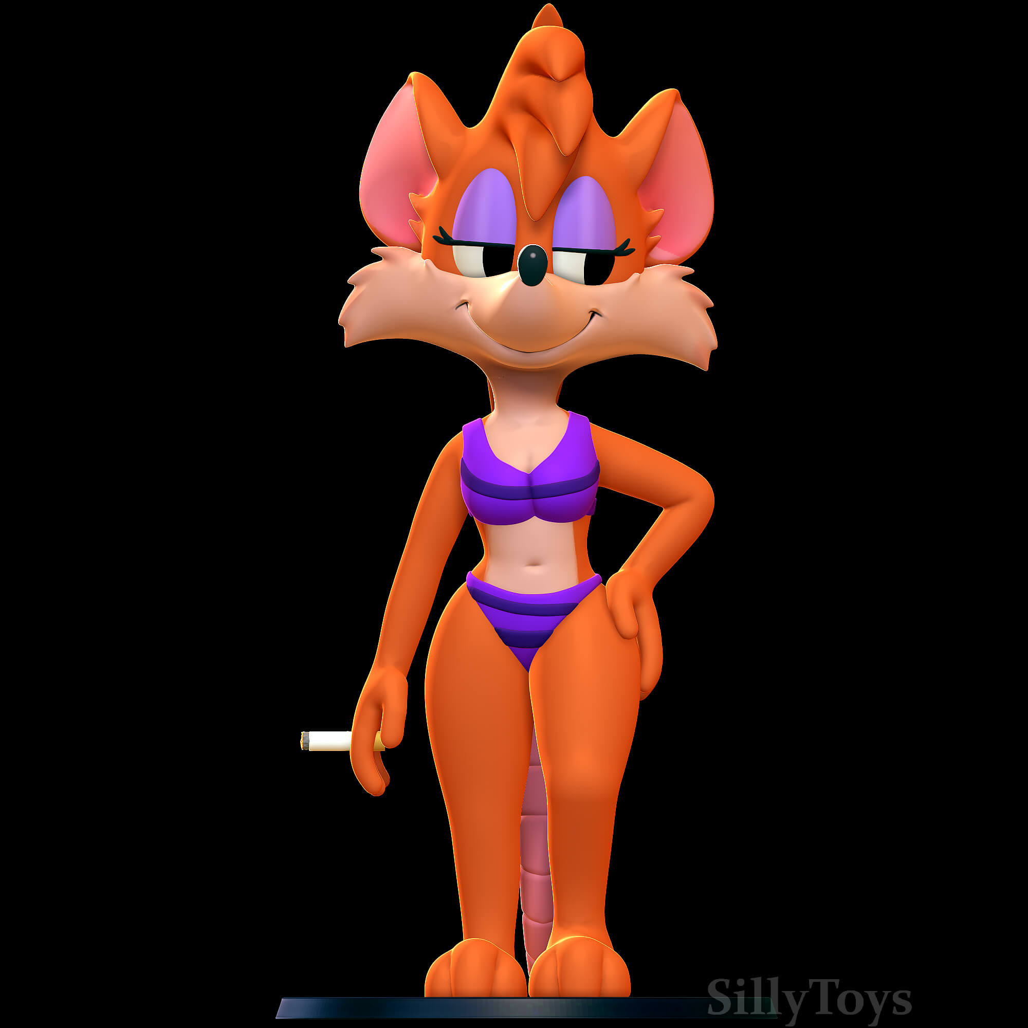 Rubella Rat With Bikini - Tiny Toons Adventures 3D Model by SillyToys