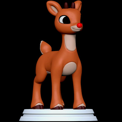 Rudolph The Red-Nosed Reindeer 3D Model by SillyToys