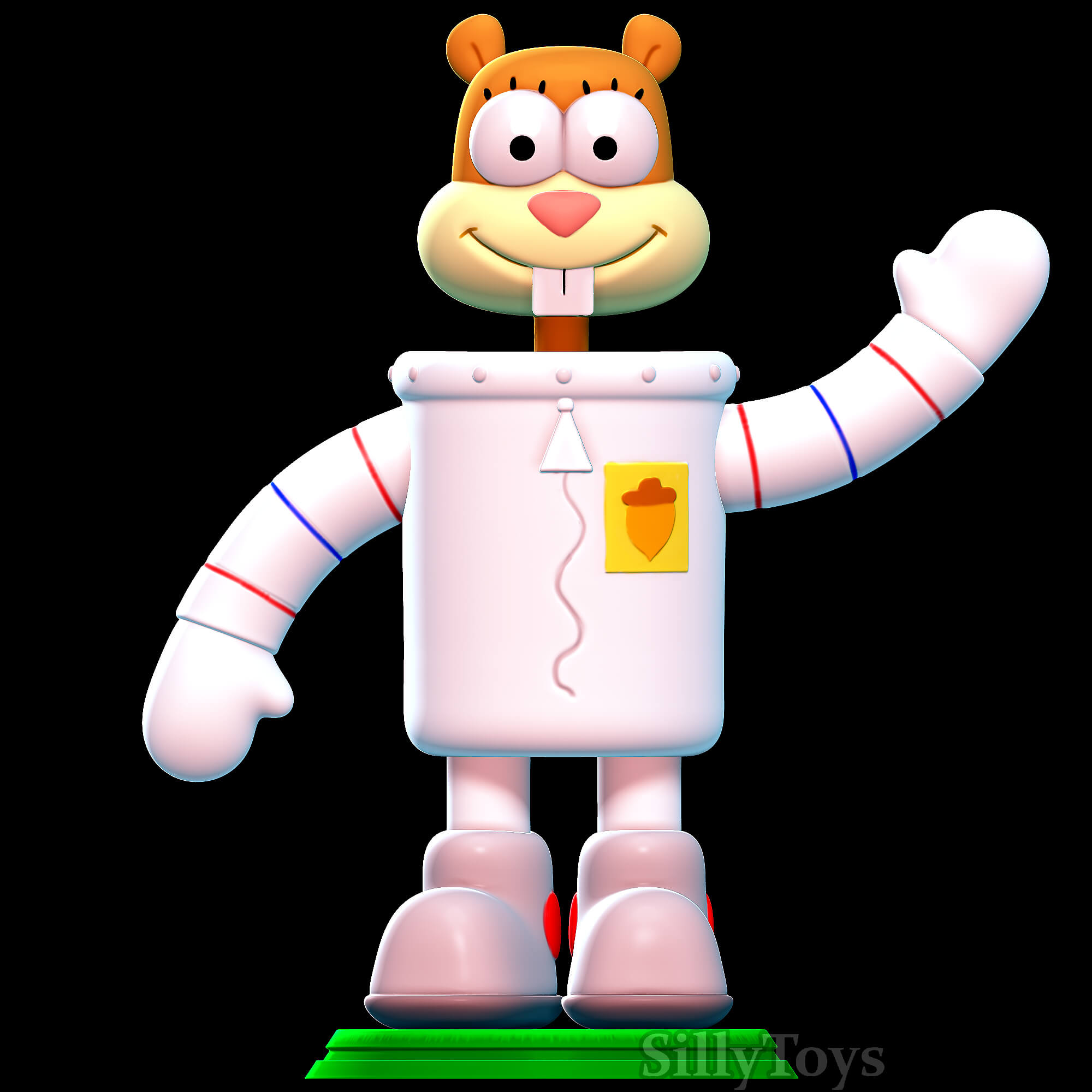 Sandy Cheeks - SpongeBob SquarePants 3D Print Model by SillyToys