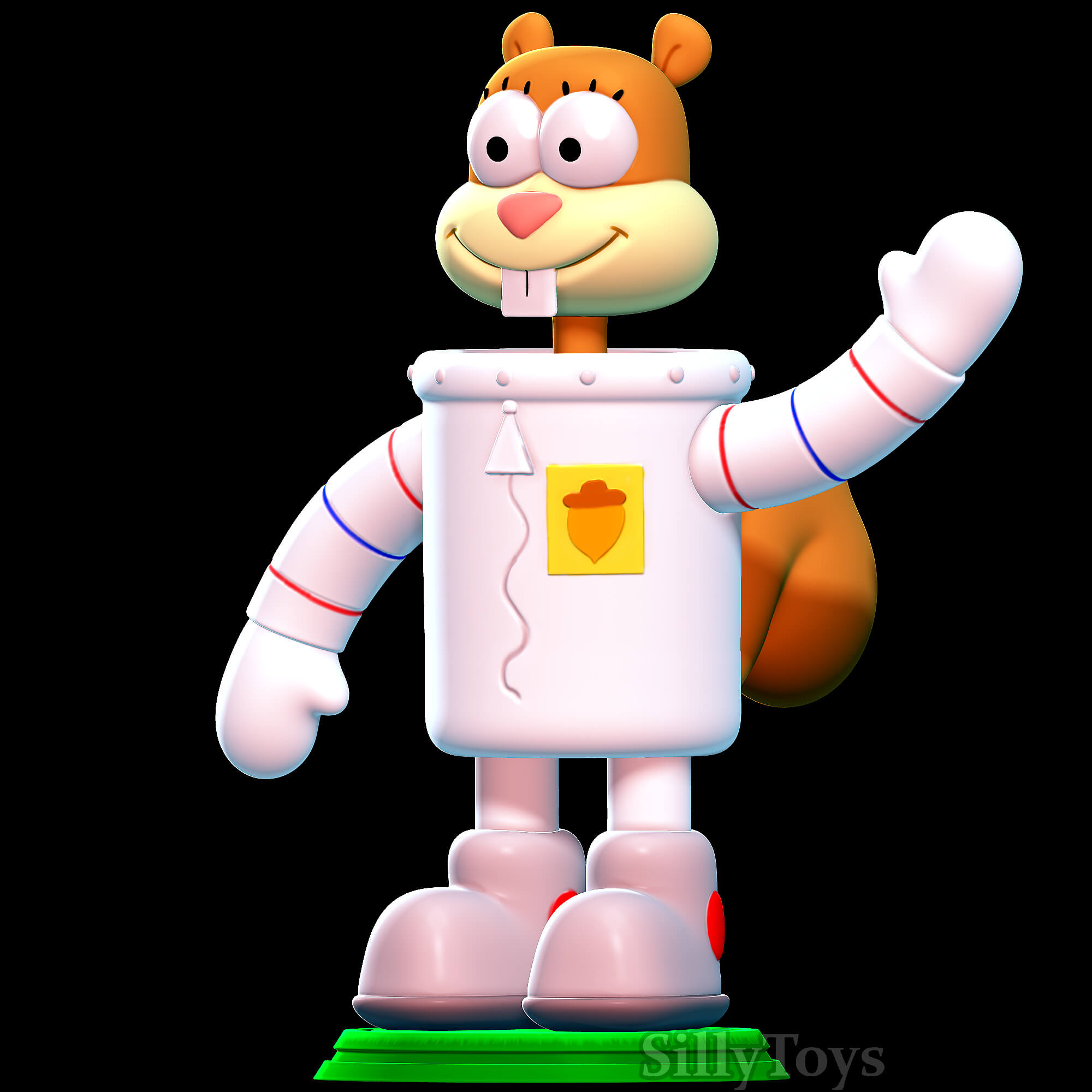 Sandy Cheeks - SpongeBob SquarePants 3D Print Model by SillyToys