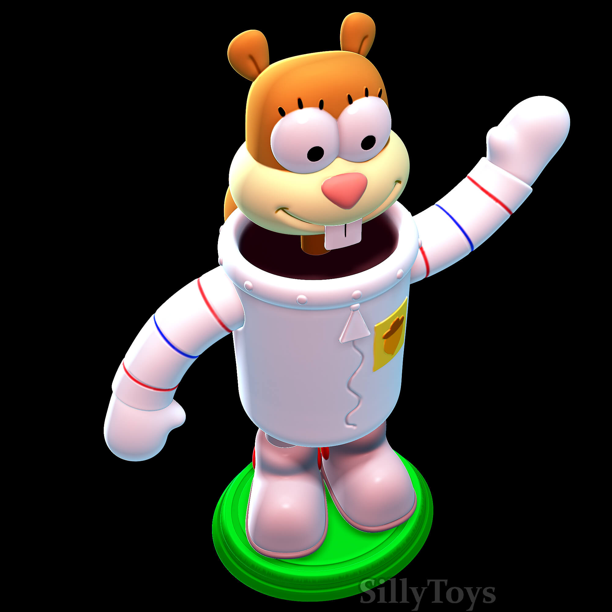 Sandy Cheeks - SpongeBob SquarePants 3D Print Model by SillyToys