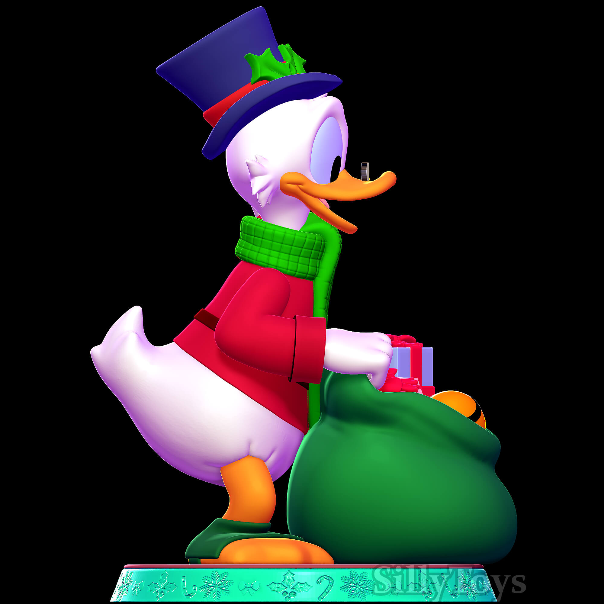 Scrooge Mcduck Christmas - 3D Model by SillyToys