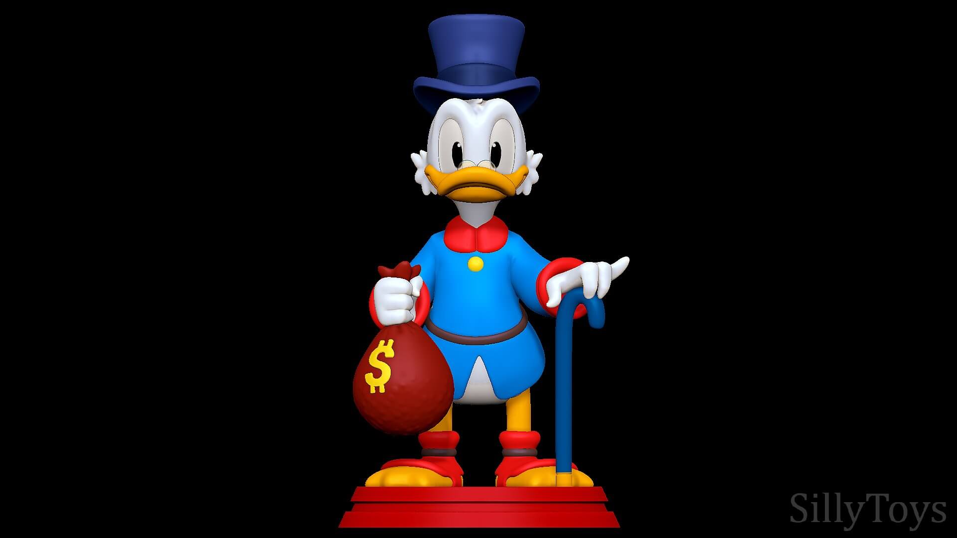 Scrooge McDuck - 3D Model by SillyToys