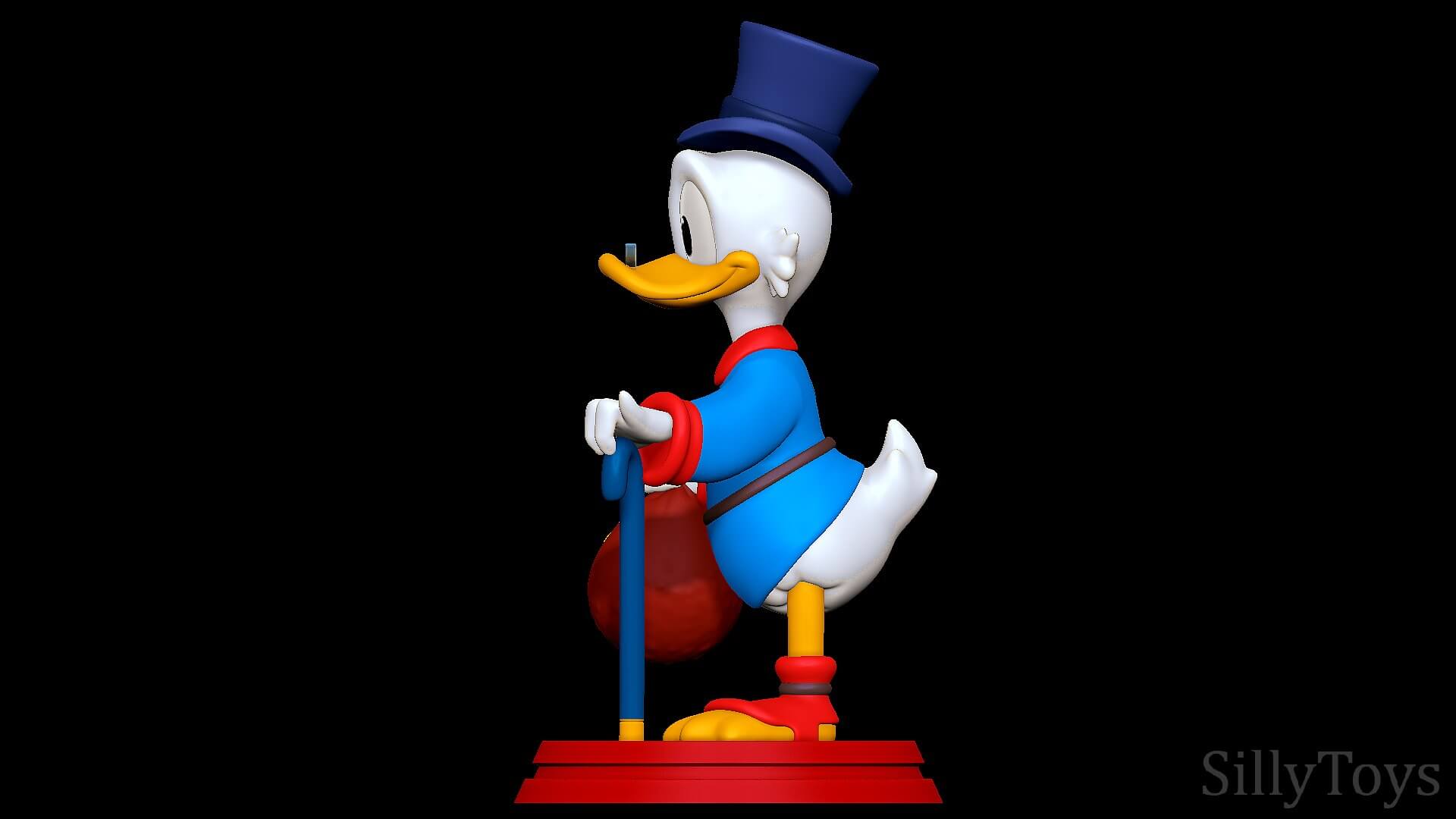 Scrooge McDuck - 3D Model by SillyToys