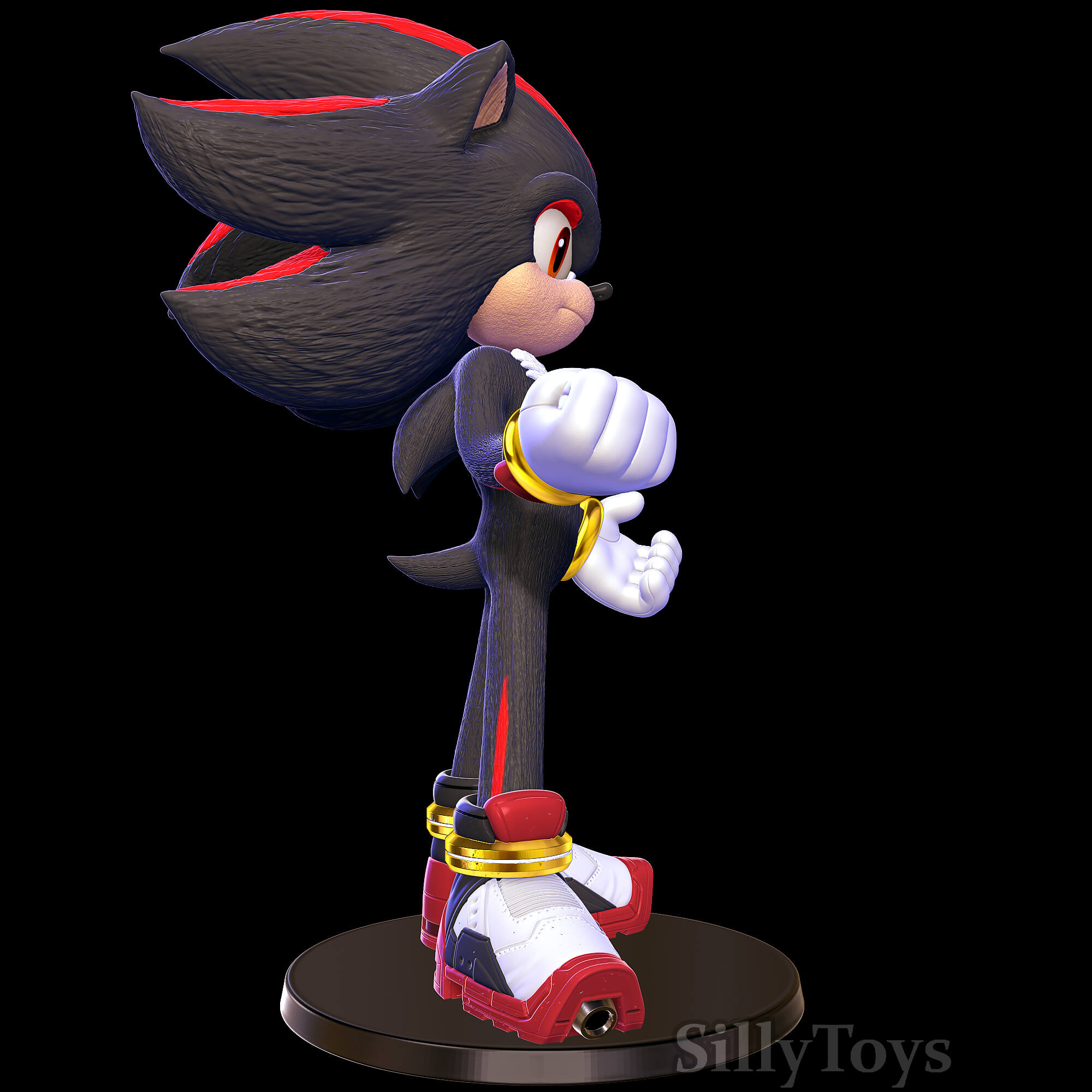 Shadow the Hedgehog - Sonic the Hedgehog 3 3D Model by SillyToys