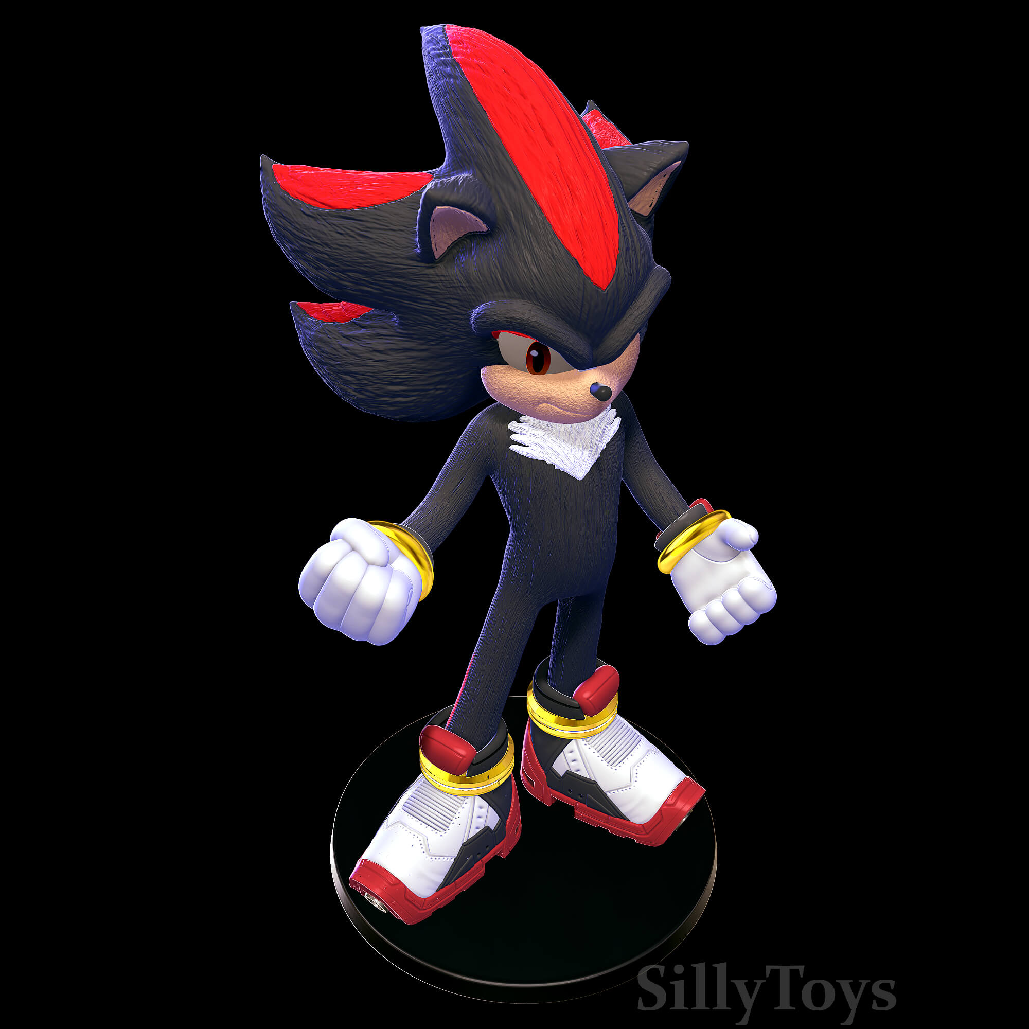 Shadow the Hedgehog - Sonic the Hedgehog 3 3D Model by SillyToys