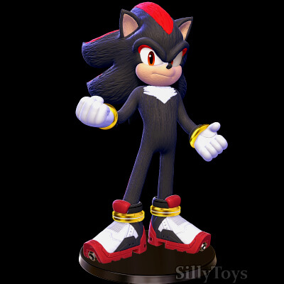Shadow the Hedgehog - Sonic the Hedgehog 3 3D Model by SillyToys