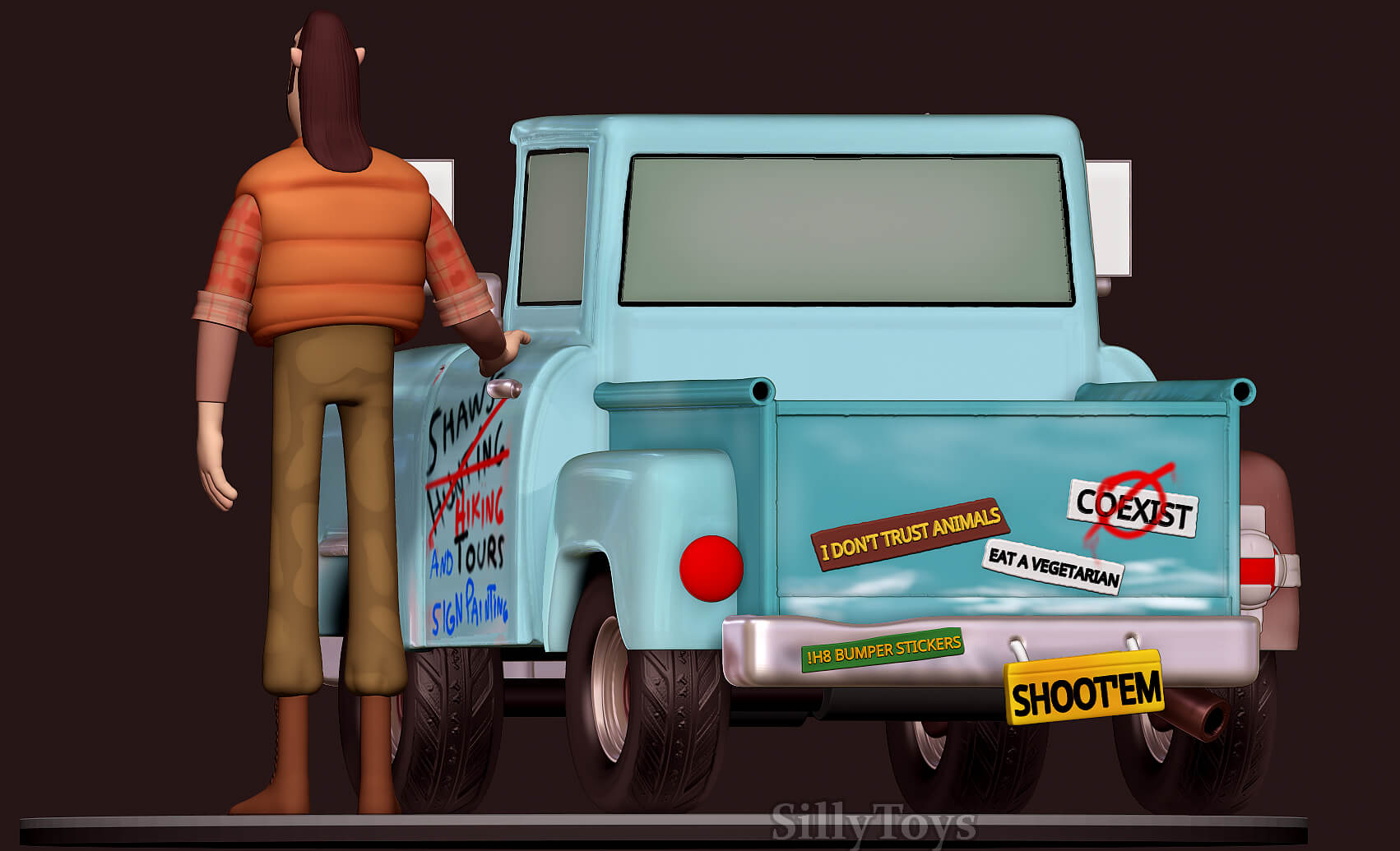Shaw With His Car - Open Season 3D Model by SillyToys